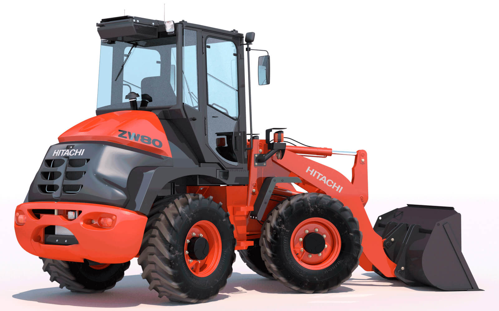 Wheel Loader Hitachi ZW80 - 3D Model by ArqArt