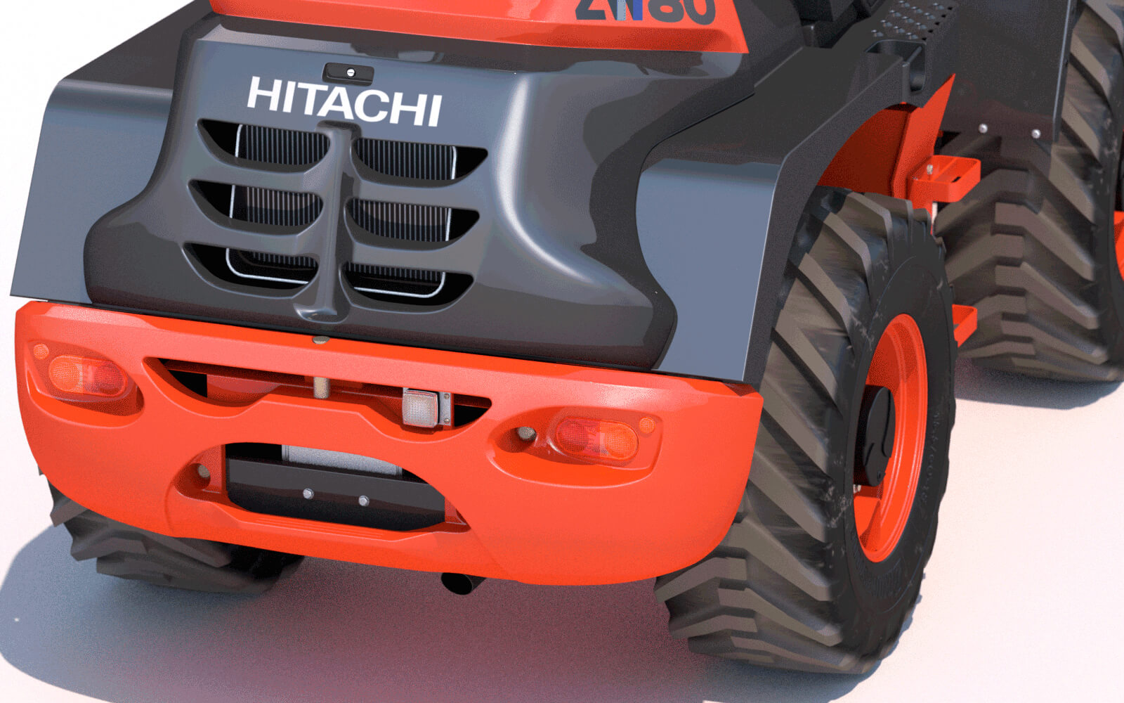 Wheel Loader Hitachi ZW80 - 3D Model by ArqArt