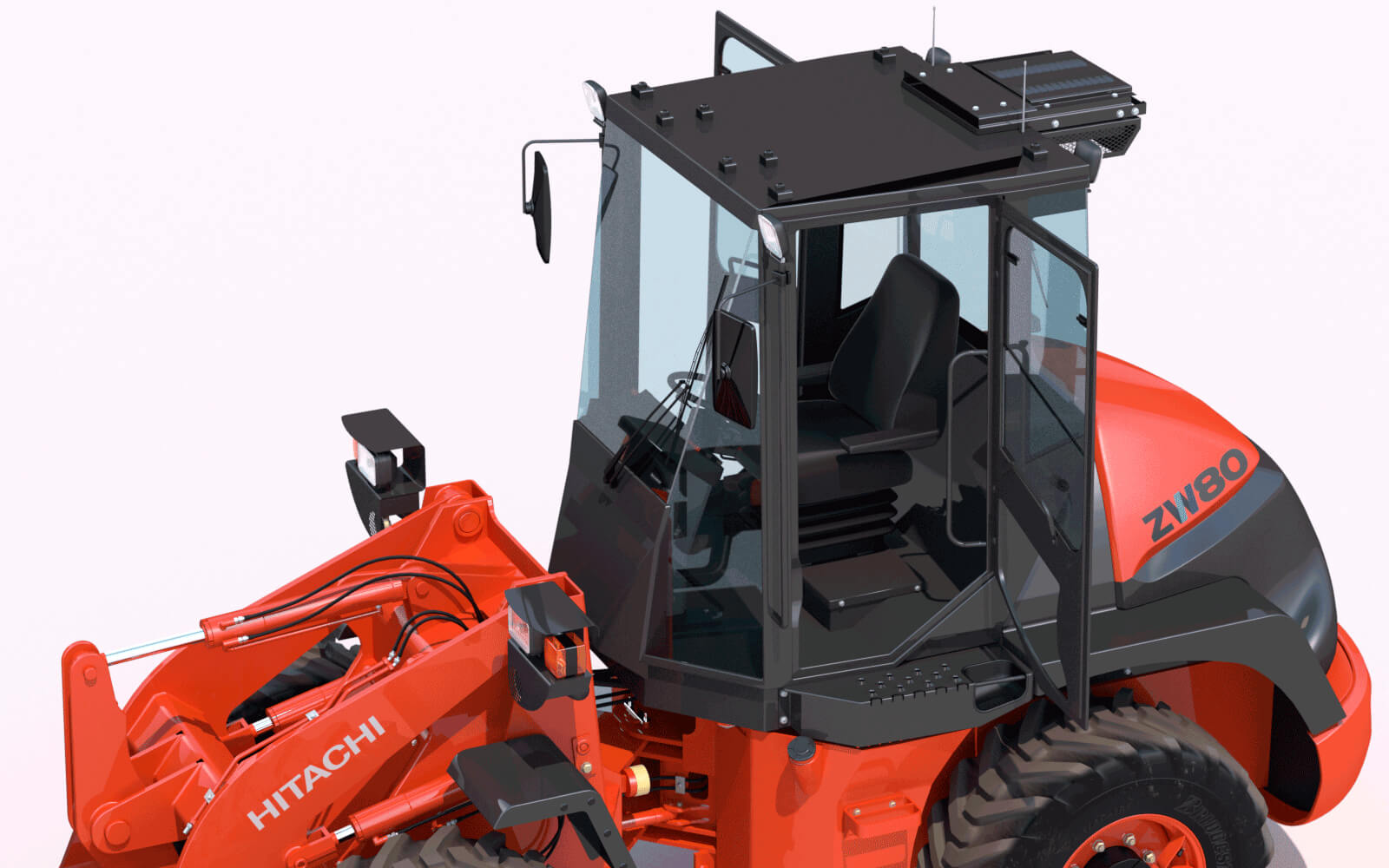 Wheel Loader Hitachi ZW80 - 3D Model by ArqArt