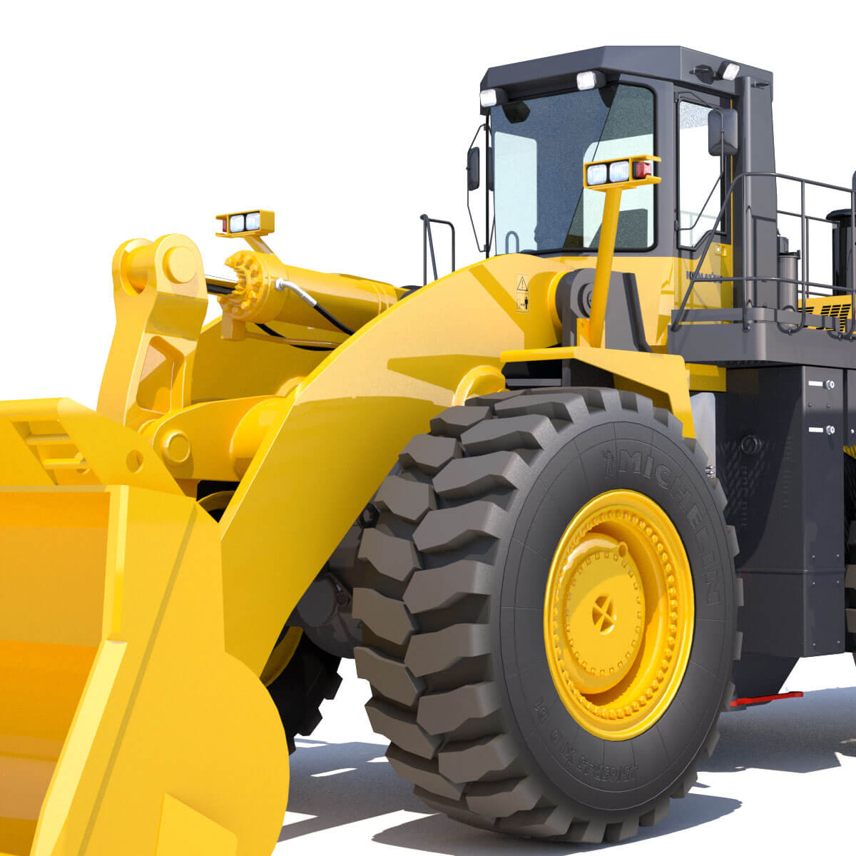 Wheel Loader Komatsu WA900 - 3D Model by ArqArt