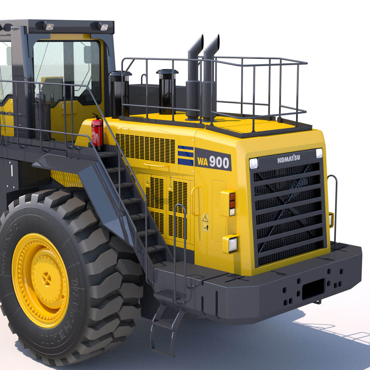 Wheel Loader Komatsu WA900 - 3D Model by ArqArt