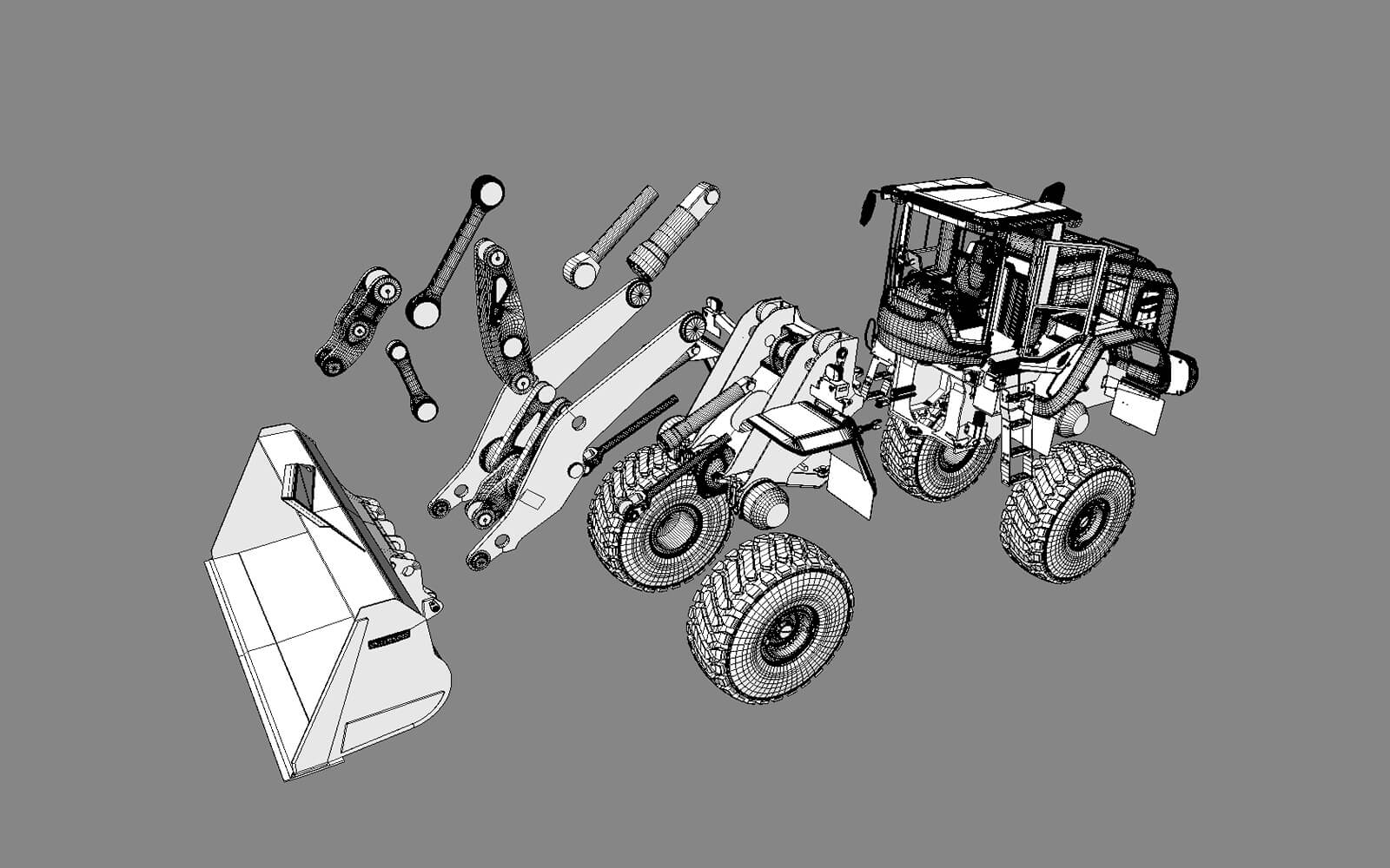 Wheel Loader Volvo L150H - 3D Model by ArqArt