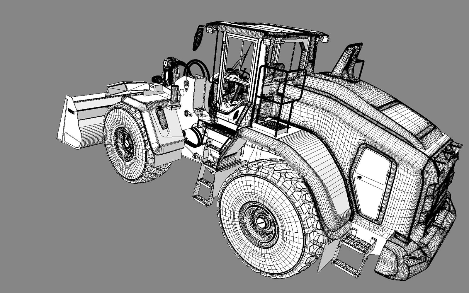 Wheel Loader Volvo L150H - 3D Model by ArqArt