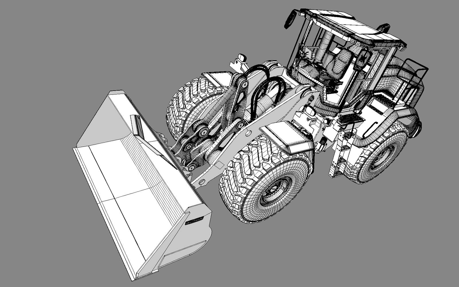 Wheel Loader Volvo L150H - 3D Model by ArqArt