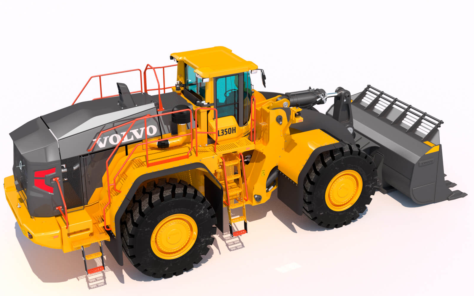 Wheel Loader Volvo L350H - 3D Model by ArqArt