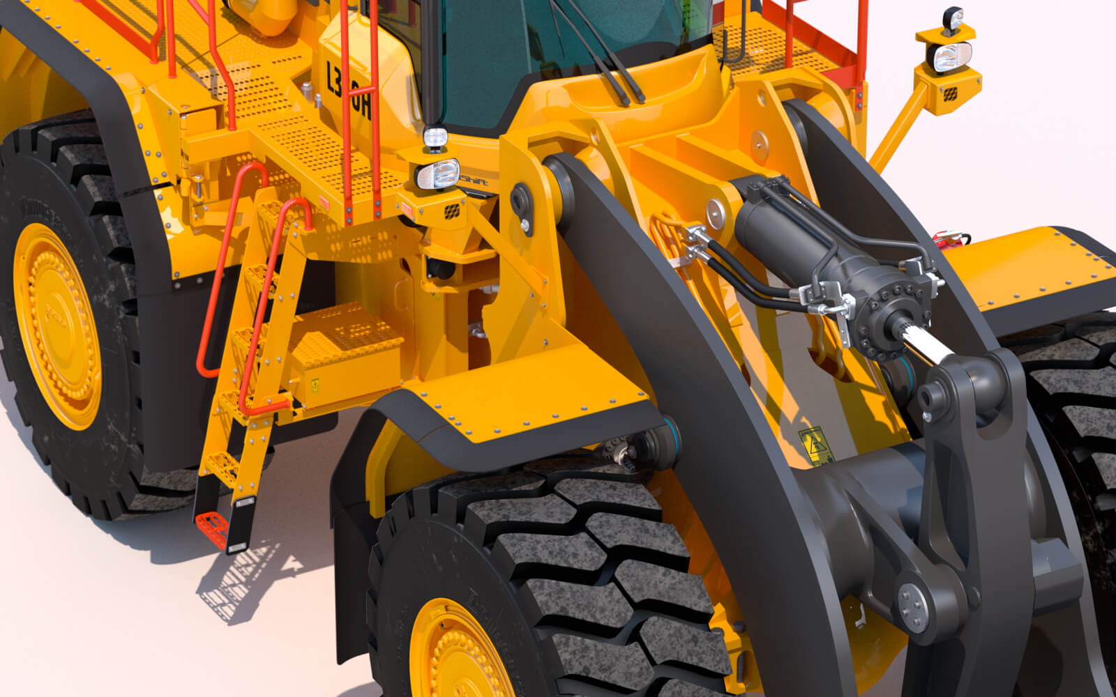 Wheel Loader Volvo L350H - 3D Model by ArqArt