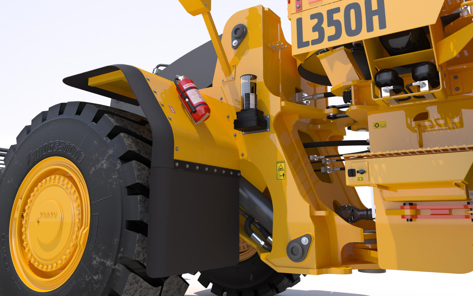 Wheel Loader Volvo L350H - 3D Model by ArqArt