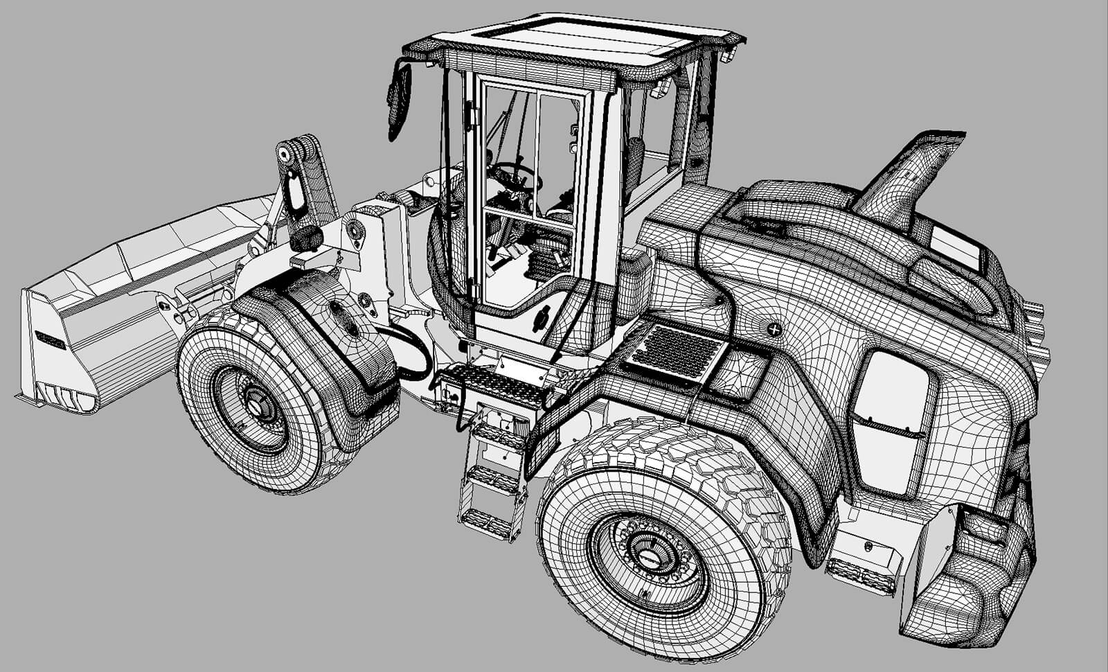 Wheel Loader Volvo L60H - 3D Model by ArqArt