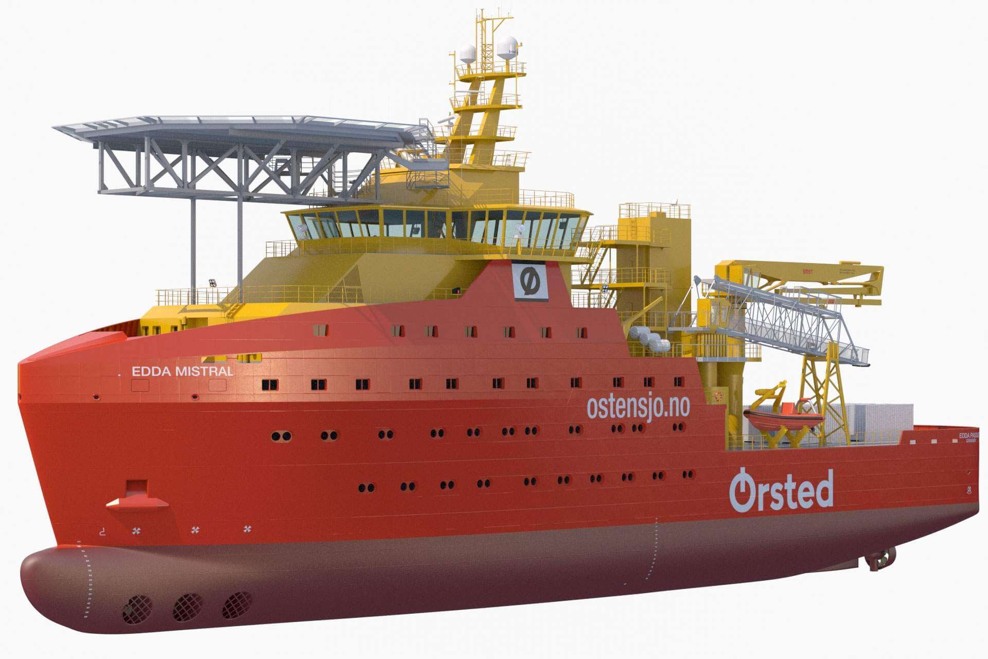 Wind Farm Support Vessel Edda Mistral - 3D Model by ArqArt