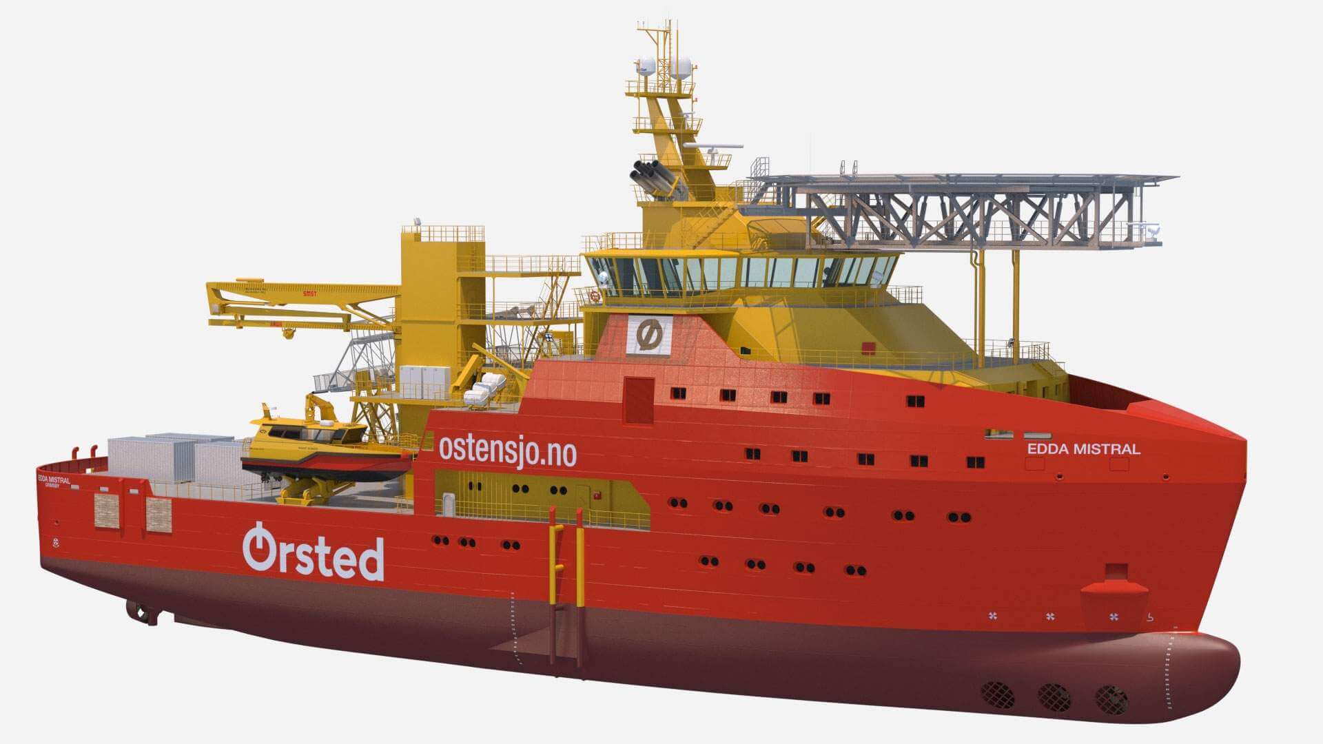 Wind Farm Support Vessel Edda Mistral - 3D Model by ArqArt