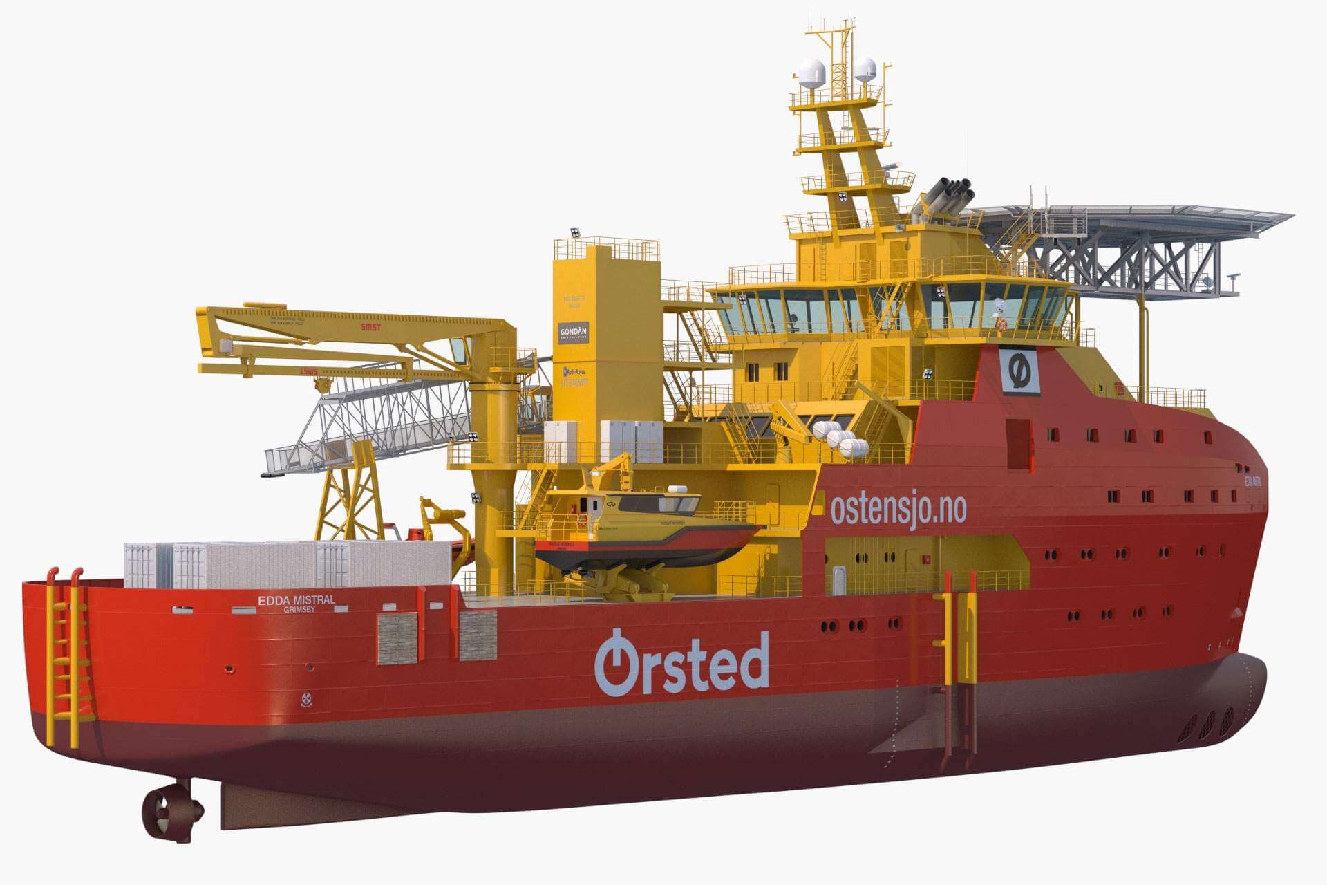 Wind Farm Support Vessel Edda Mistral - 3D Model by ArqArt