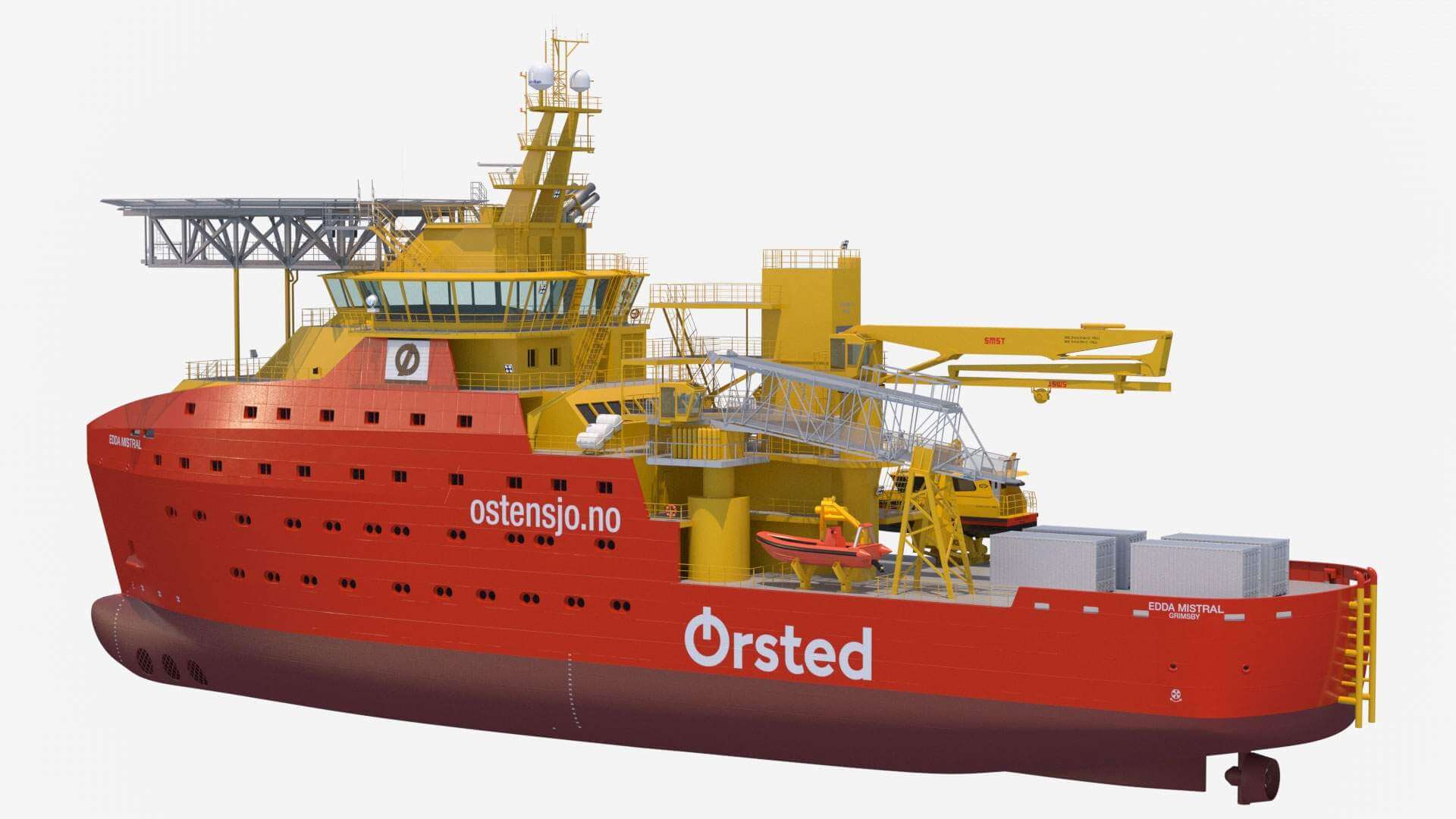 Wind Farm Support Vessel Edda Mistral - 3D Model by ArqArt
