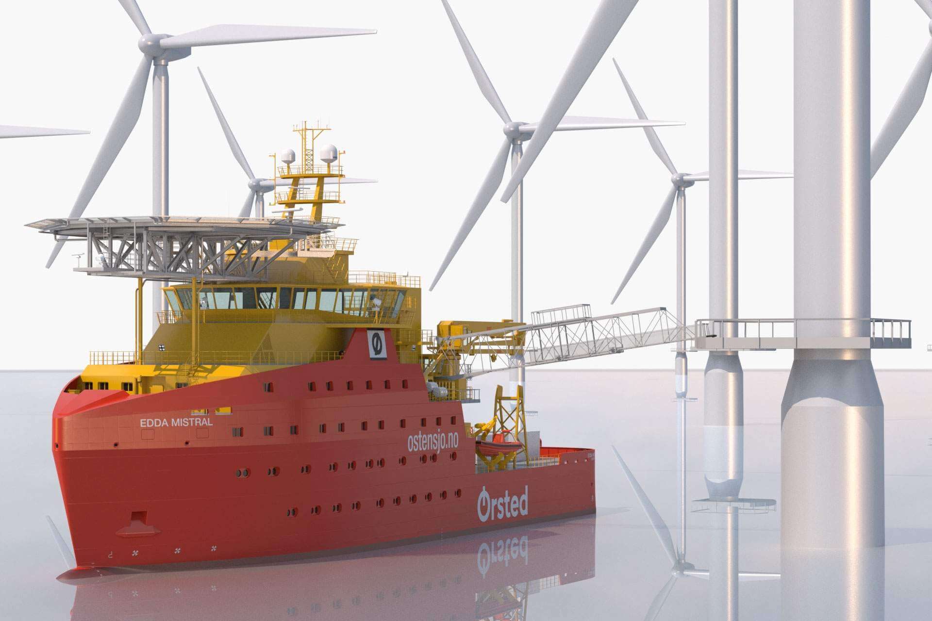 Wind Farm Support Vessel Edda Mistral - 3D Model by ArqArt