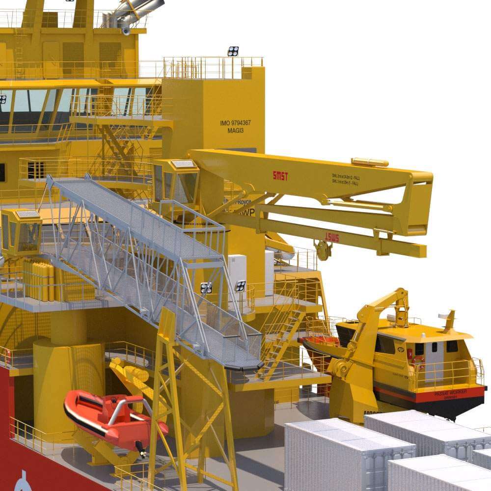 Wind Farm Support Vessel Edda Mistral - 3D Model by ArqArt