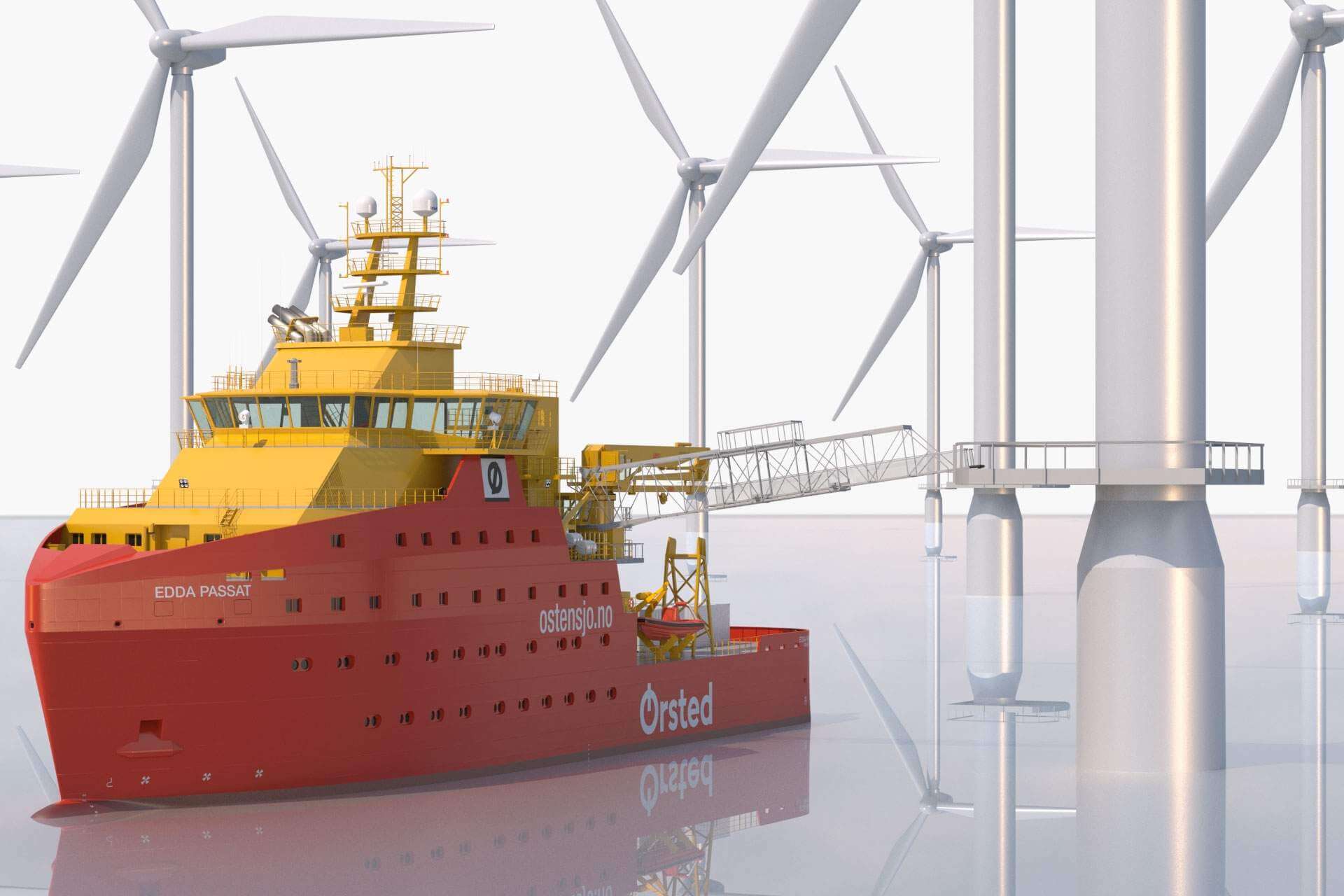 Wind Farm Support Vessel Edda Passat - 3D Model by ArqArt