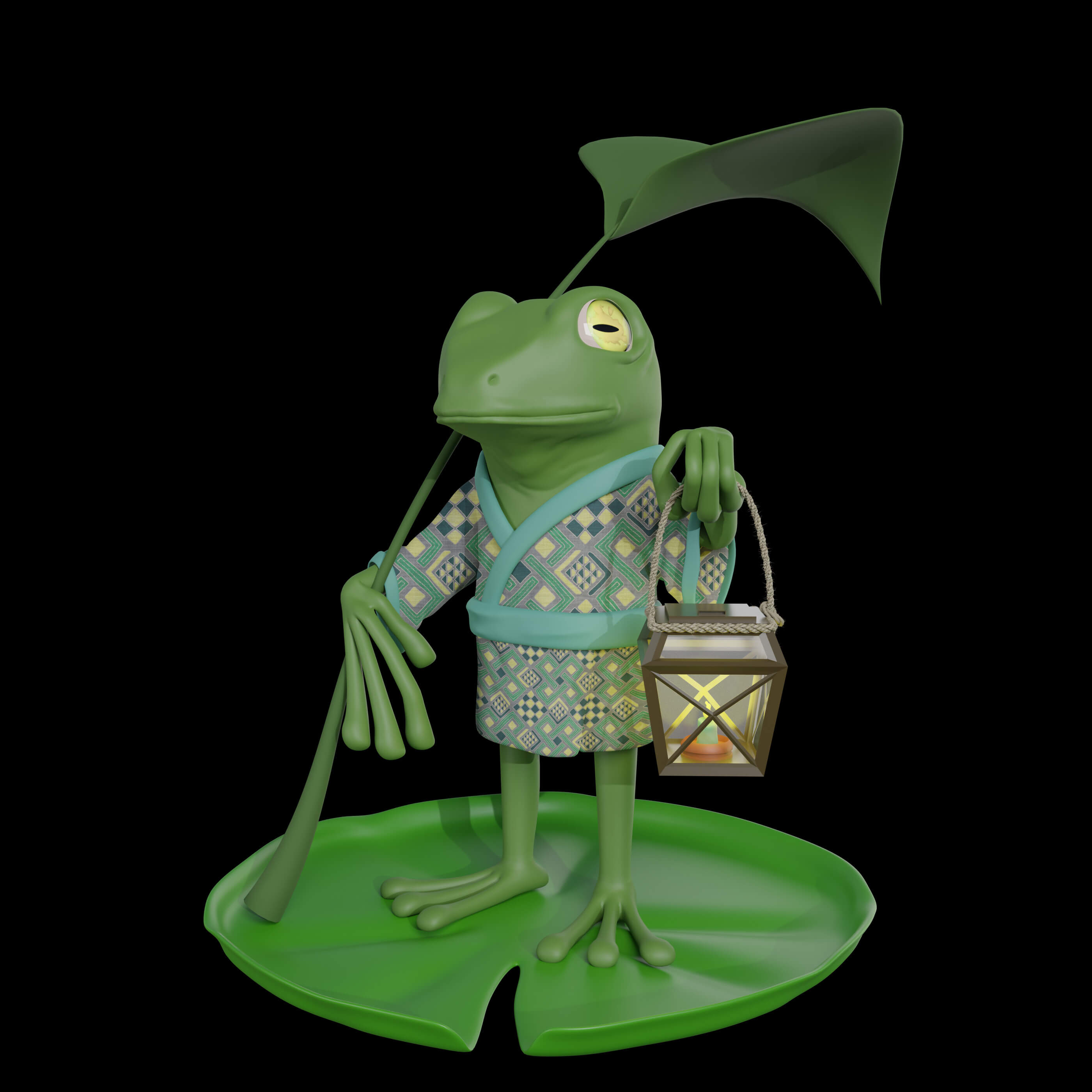 3D Cartoon Frog by arrambani