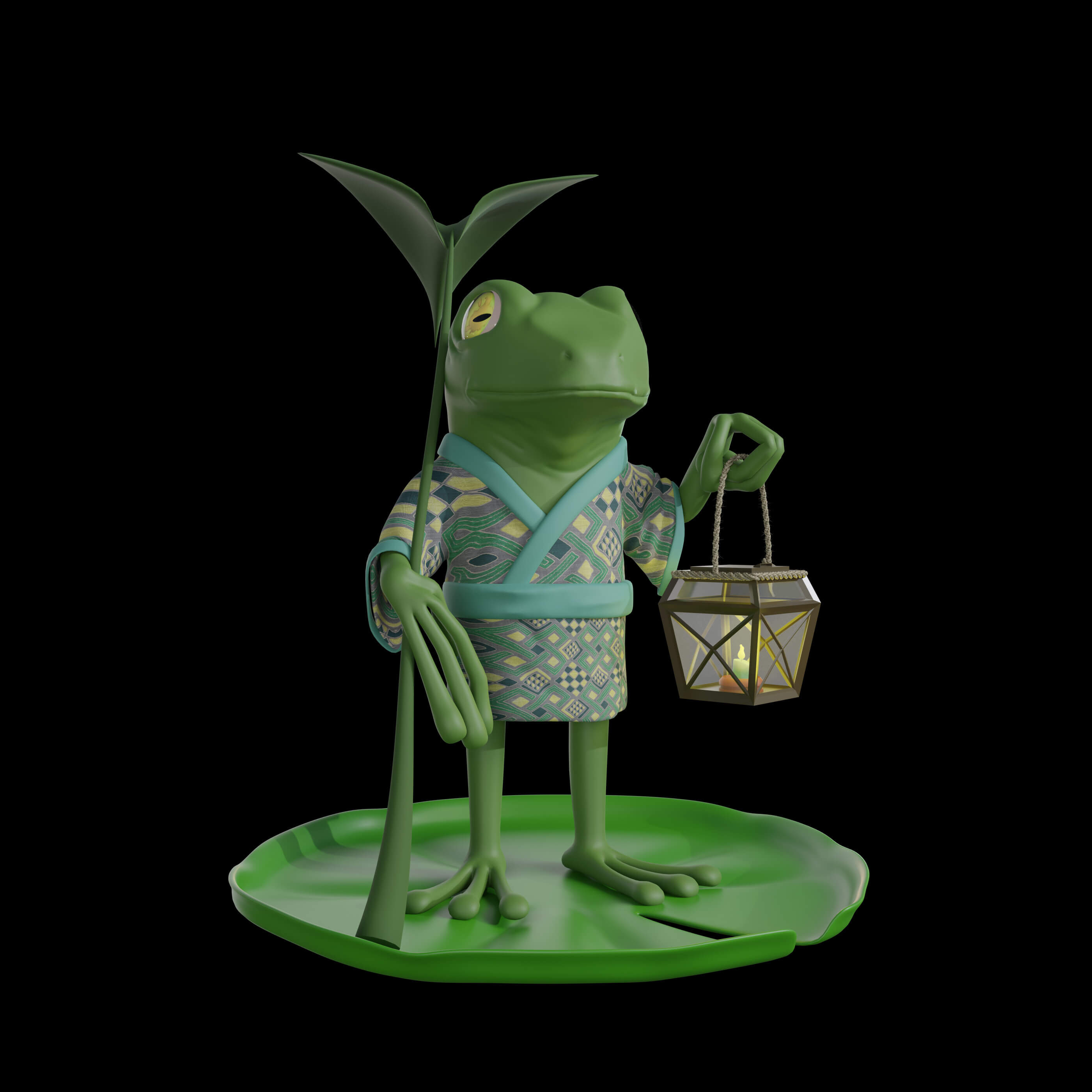 3D Cartoon Frog by arrambani