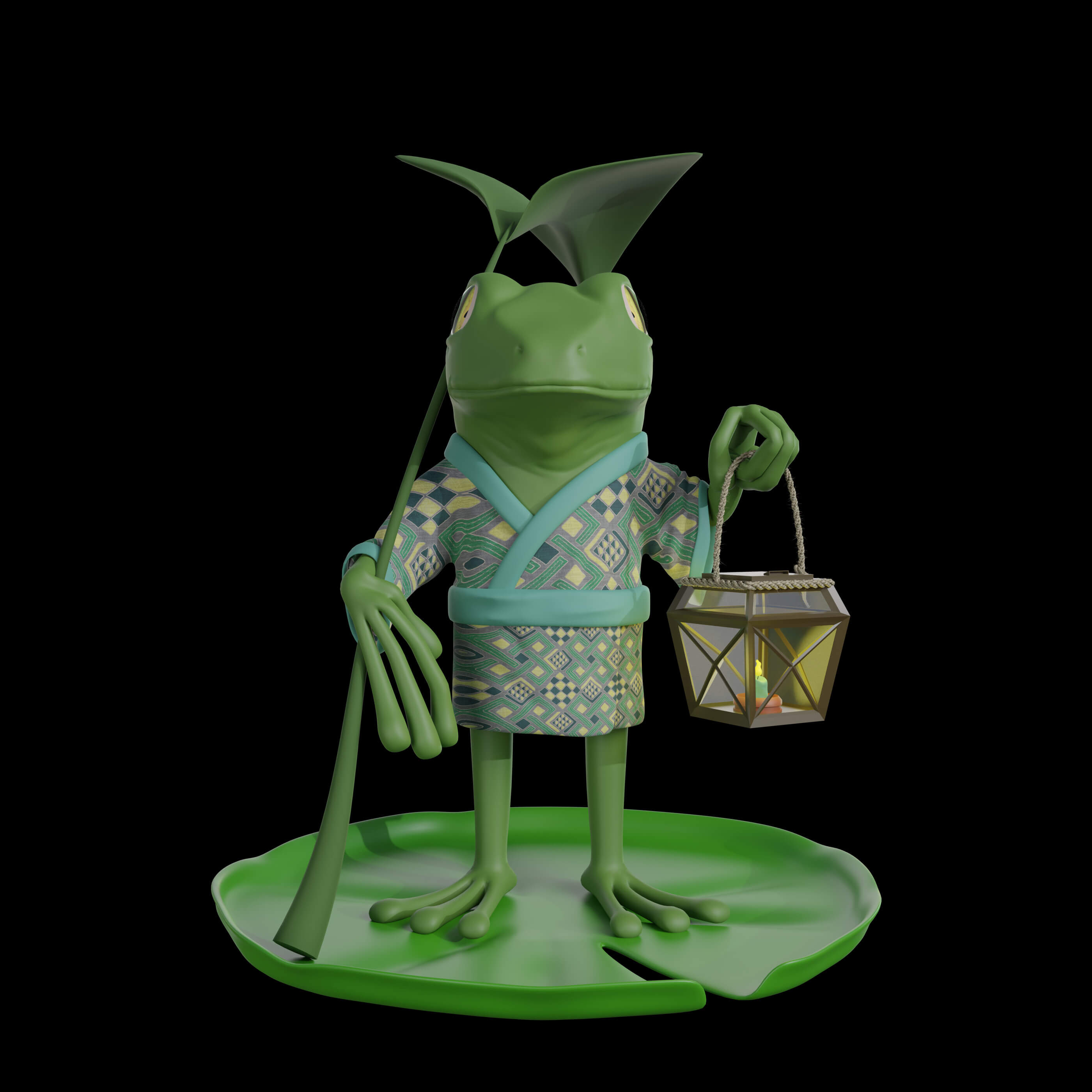 3D Cartoon Frog by arrambani