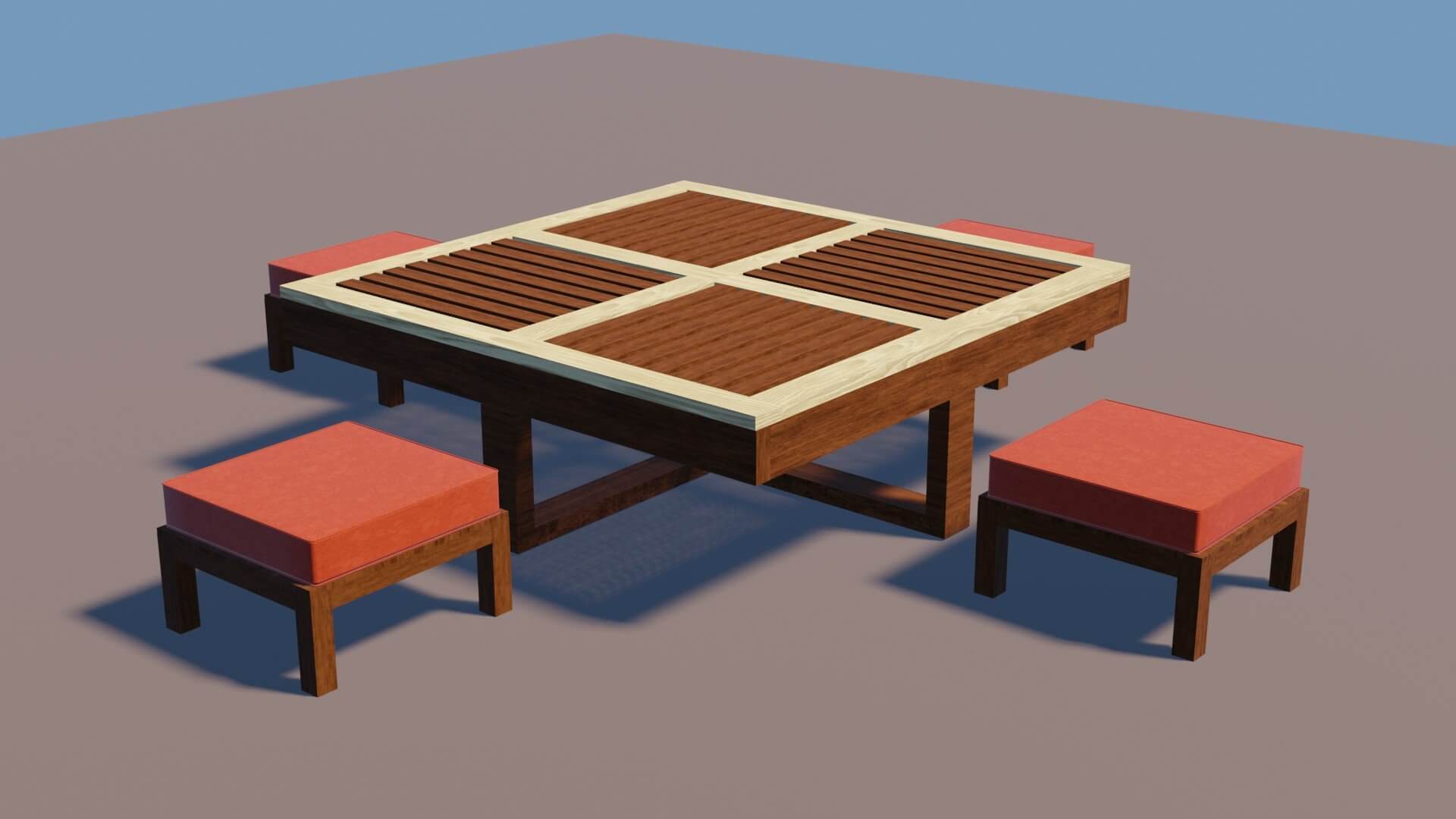 Tea Table - 3D Model by arshadalinagar