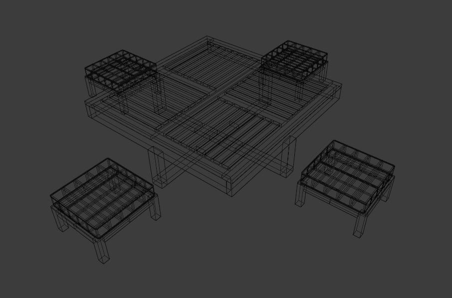 Tea Table - 3D Model by arshadalinagar