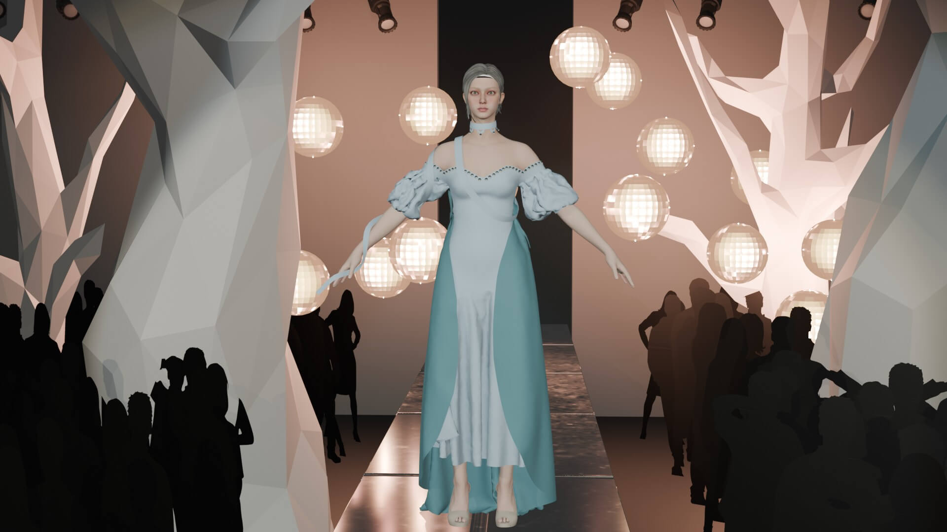 The Dress of an Ice-Cold Woman 3D Render by Arsham vahedi zadeh