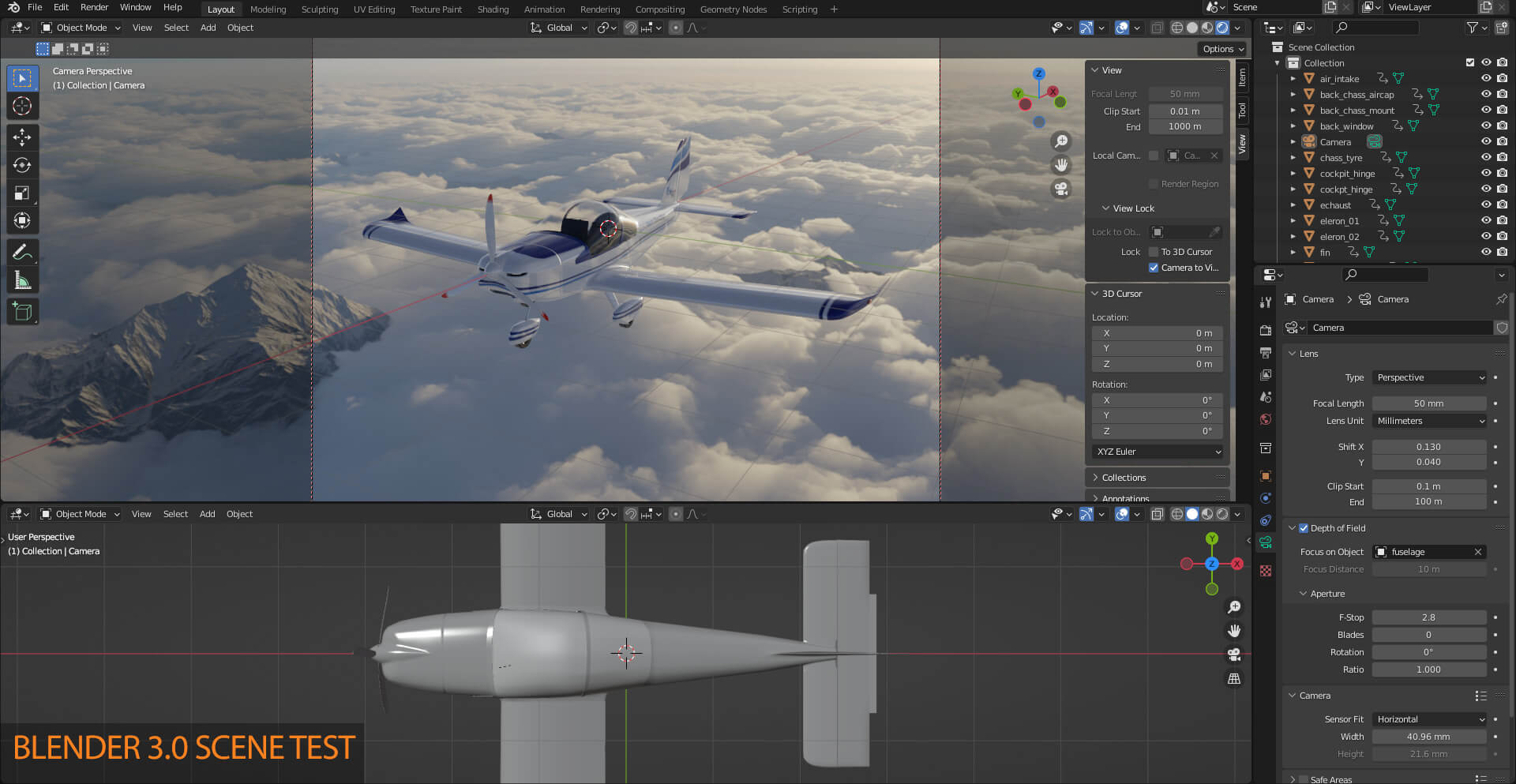 EV-97 EuroStar Ultralight Aircraft – Mid/Low Poly 3D Model by art_soldat