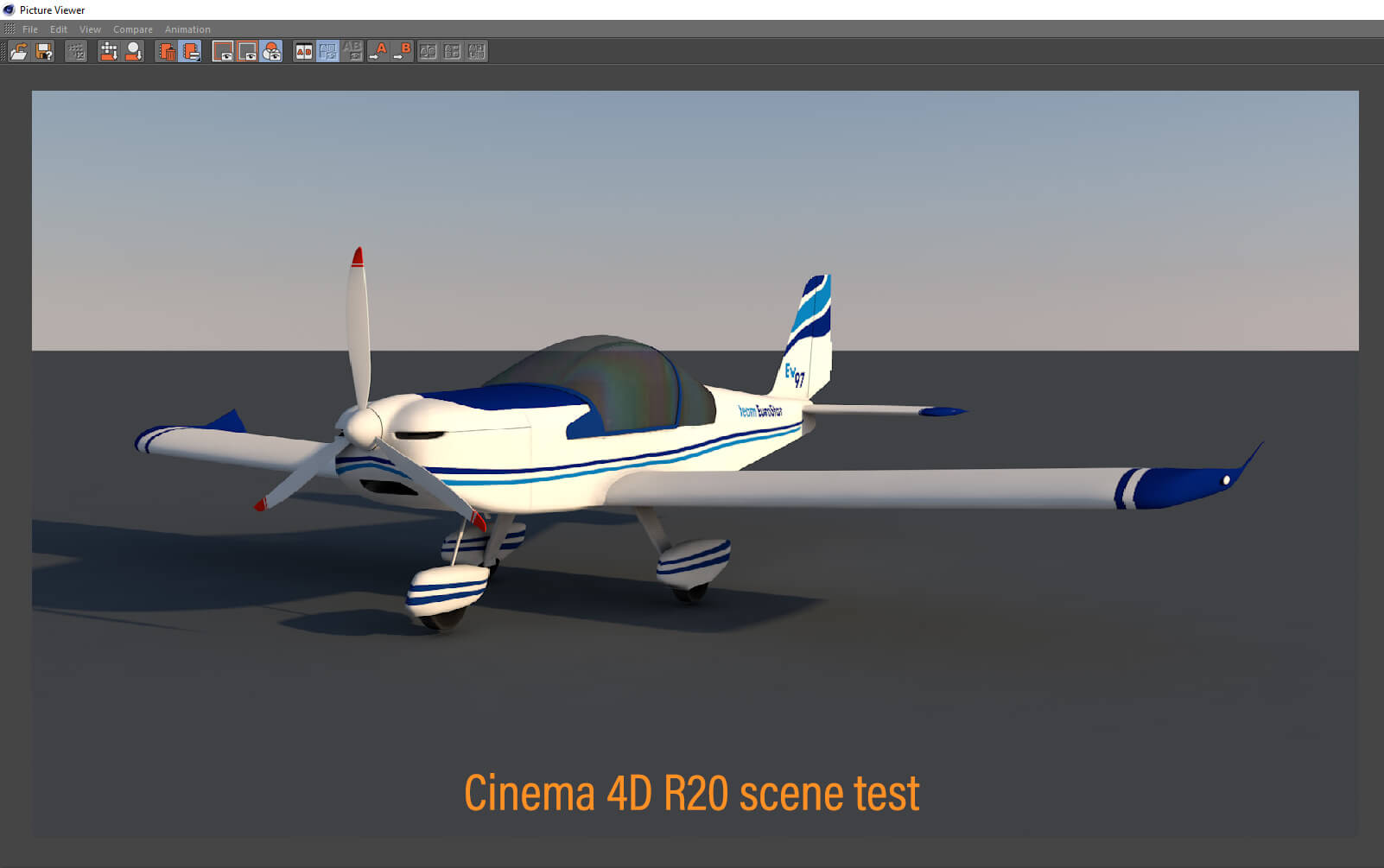 EV-97 EuroStar Ultralight Aircraft – Mid/Low Poly 3D Model by art_soldat