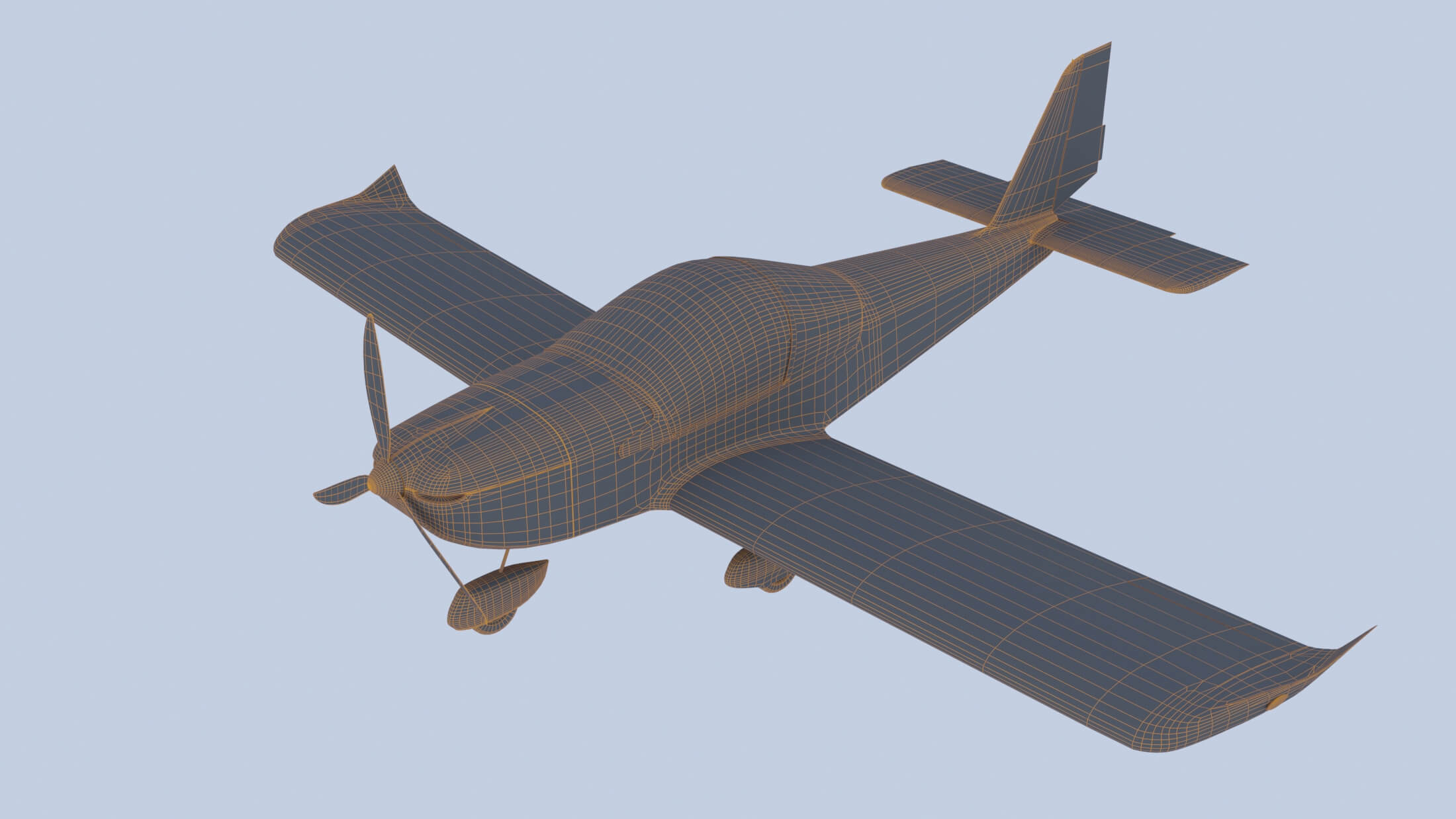 EV-97 EuroStar Ultralight Aircraft – Mid/Low Poly 3D Model by art_soldat
