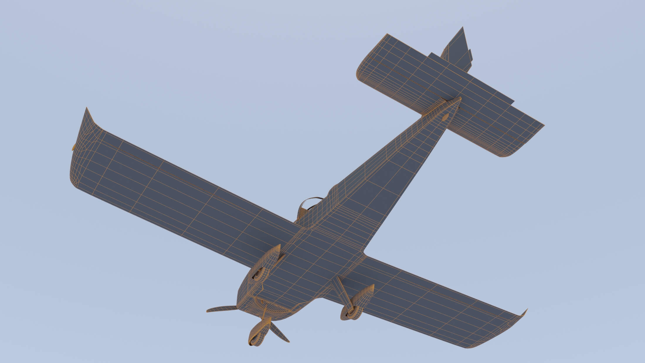EV-97 EuroStar Ultralight Aircraft – Mid/Low Poly 3D Model by art_soldat