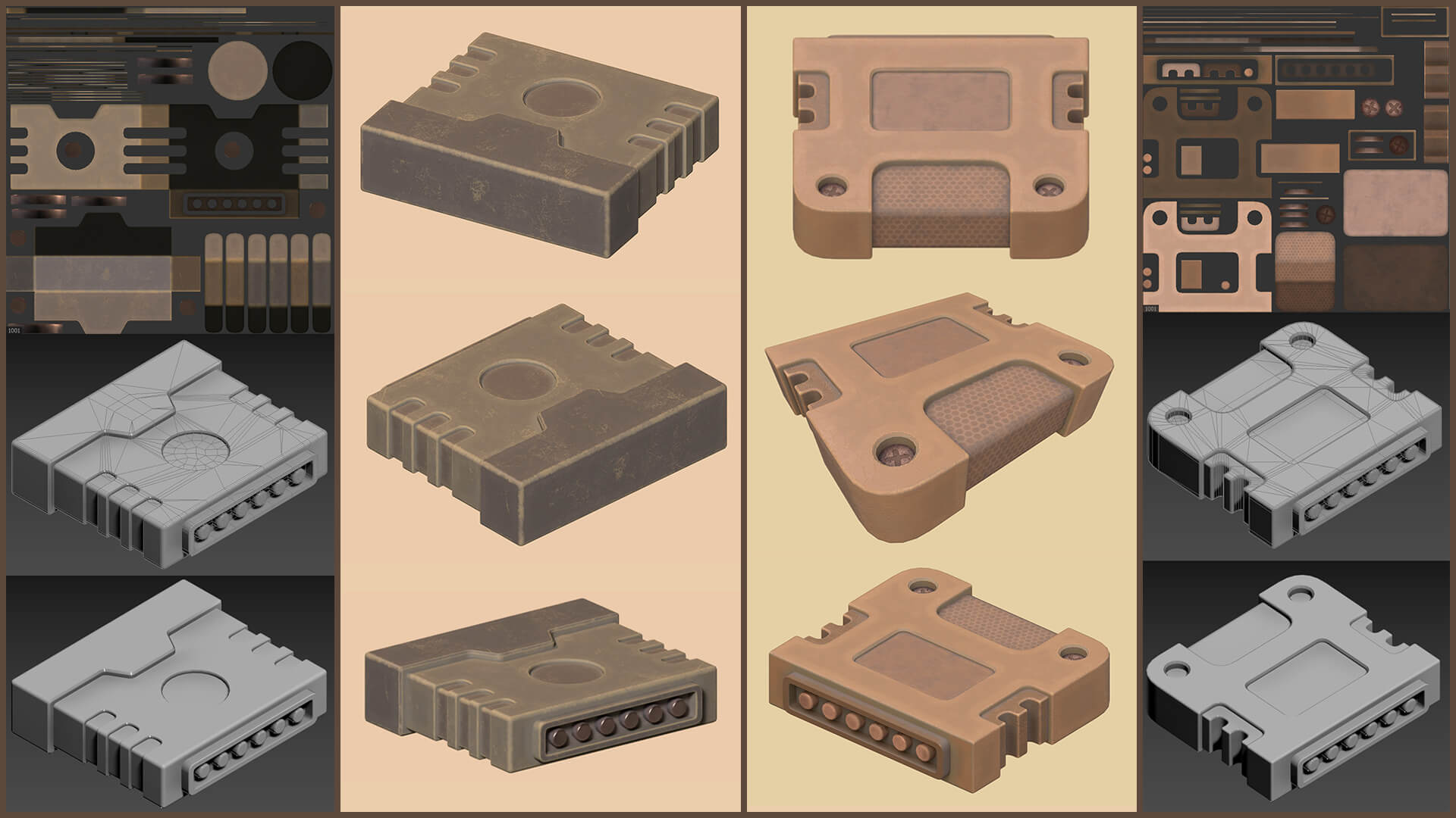 A Pair of Simple Low Poly Cartridges - 3D Model by Art_Teeves