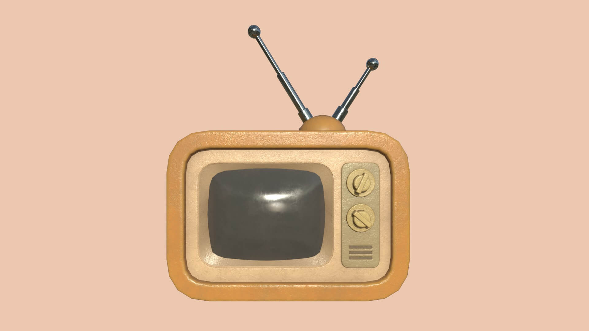 Basic Cartoony TV - 3D Model by Art_Teeves