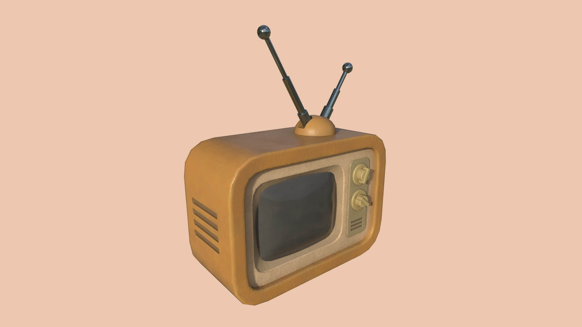 Basic Cartoony TV - 3D Model by Art_Teeves