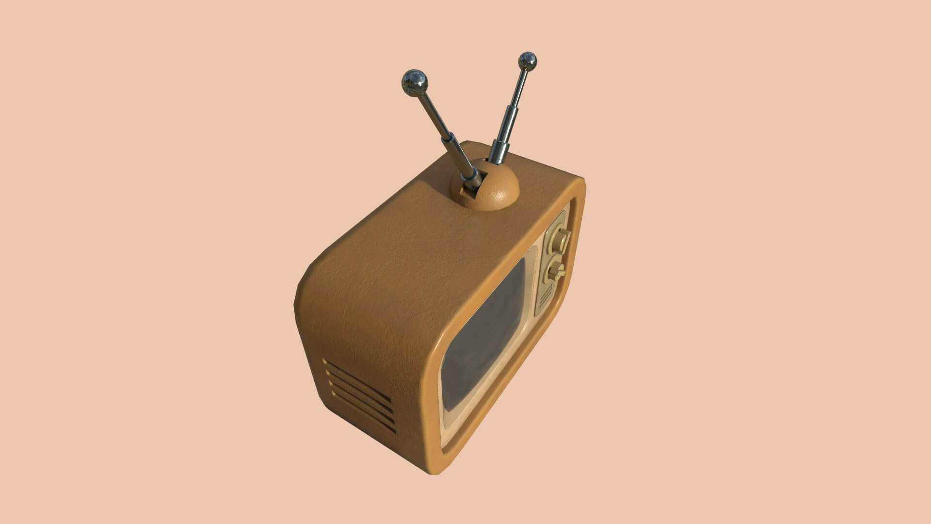 Basic Cartoony TV - 3D Model by Art_Teeves