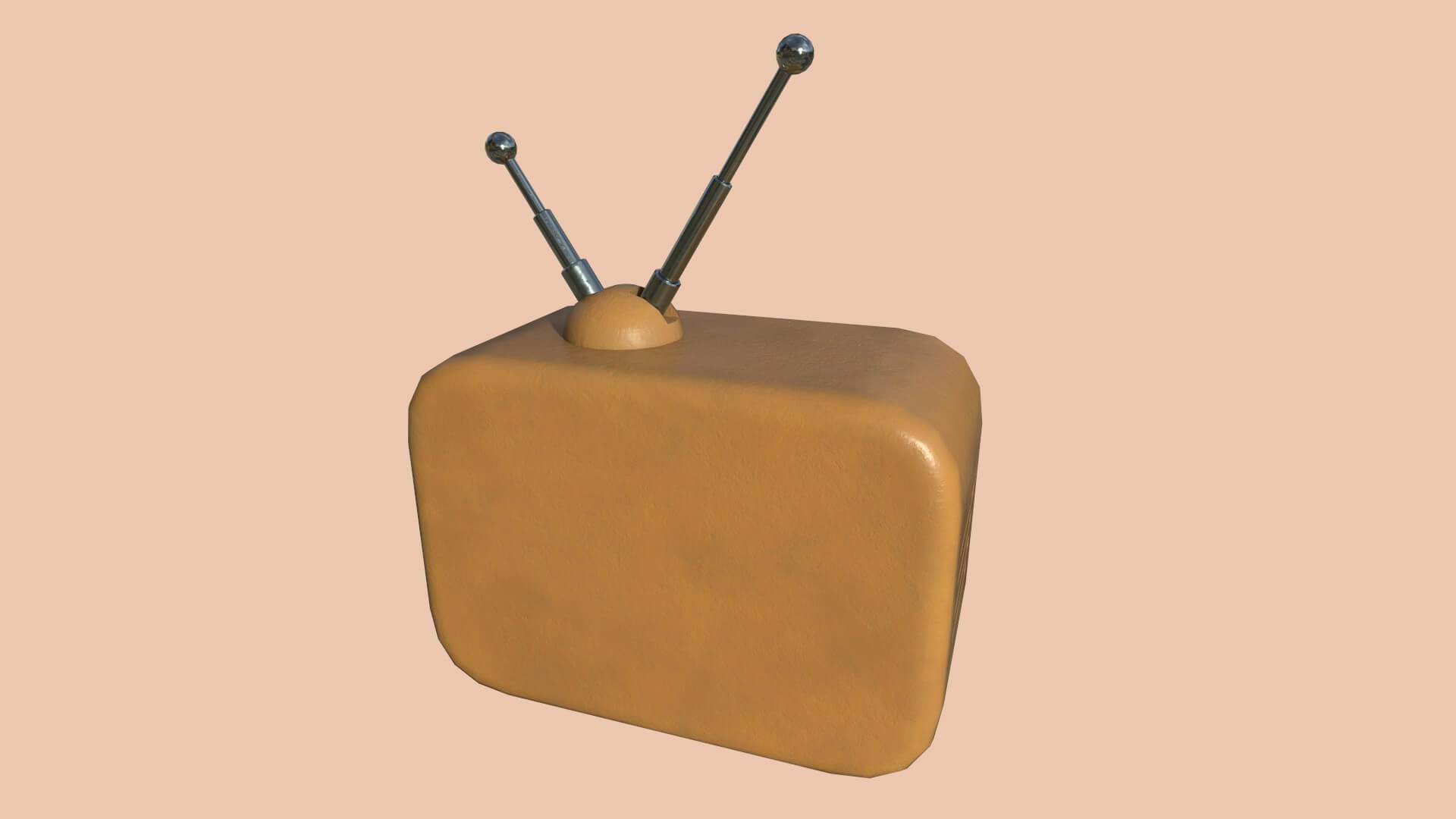 Basic Cartoony TV - 3D Model by Art_Teeves