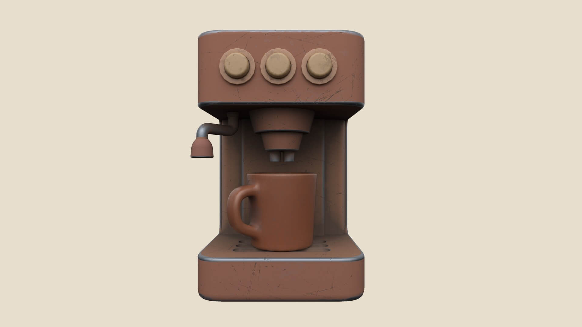 Basic Stylized Coffee Maker - 3D Model by Art_Teeves