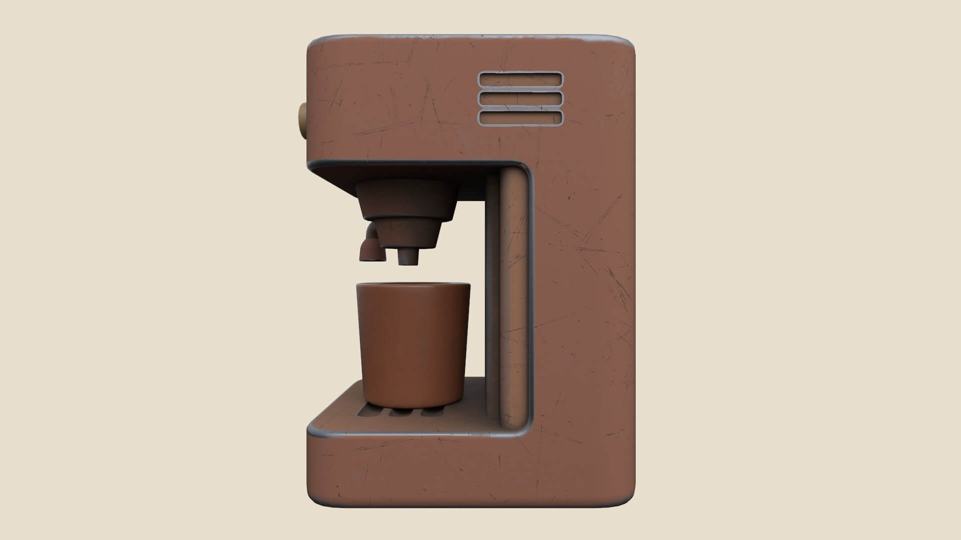 Basic Stylized Coffee Maker - 3D Model by Art_Teeves