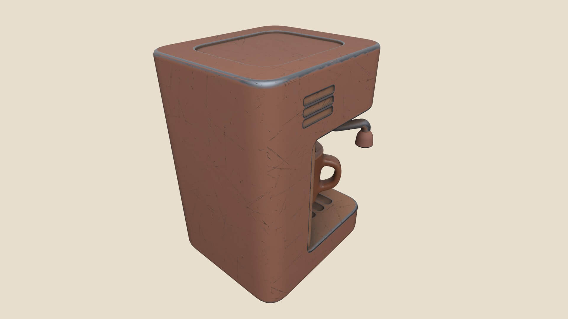 Basic Stylized Coffee Maker - 3D Model by Art_Teeves