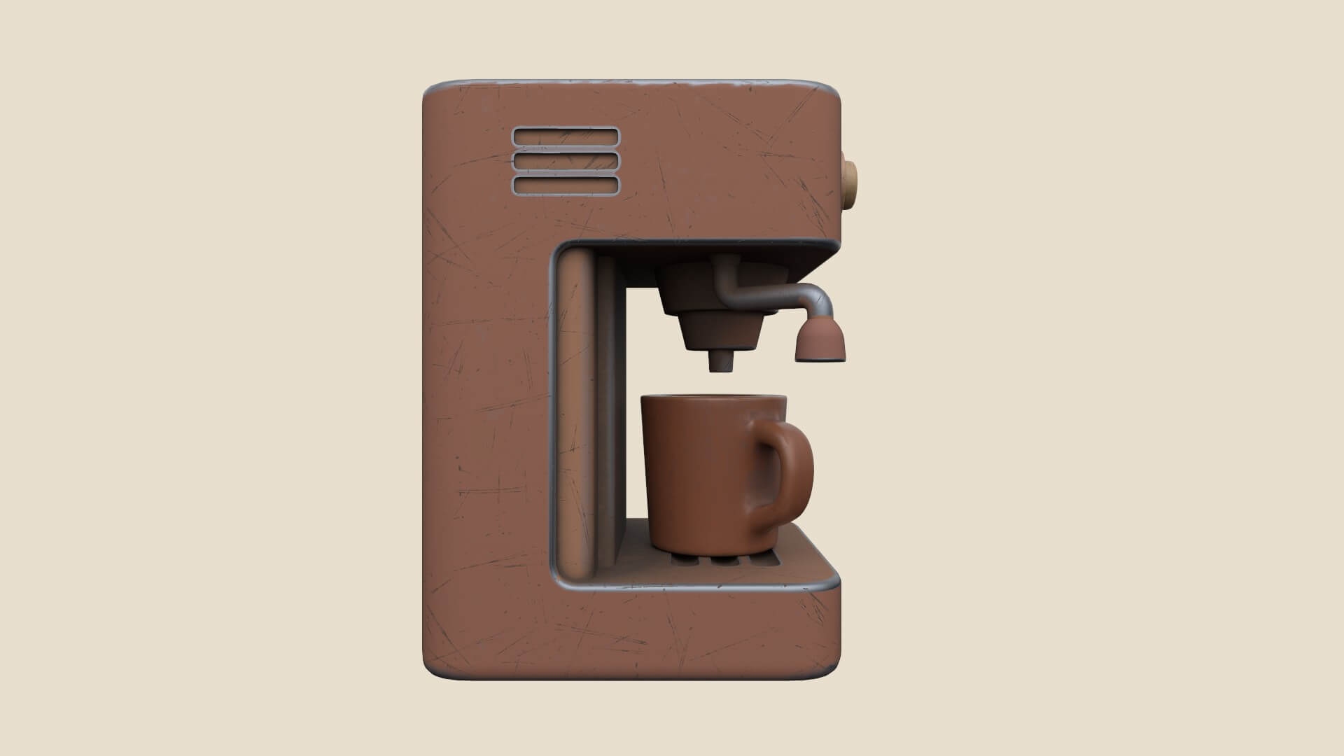 Basic Stylized Coffee Maker - 3D Model by Art_Teeves