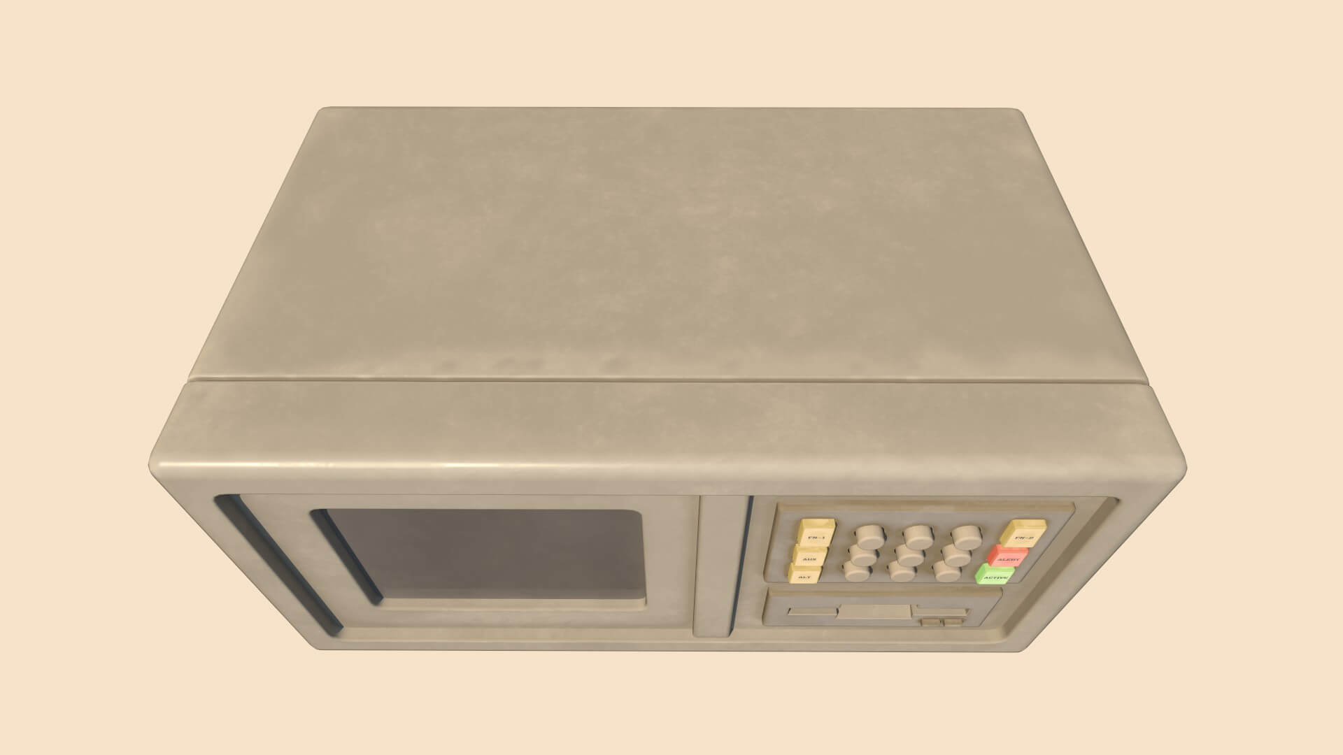 Basic Stylized Retrofuturism Console - 3D Model by Art_Teeves