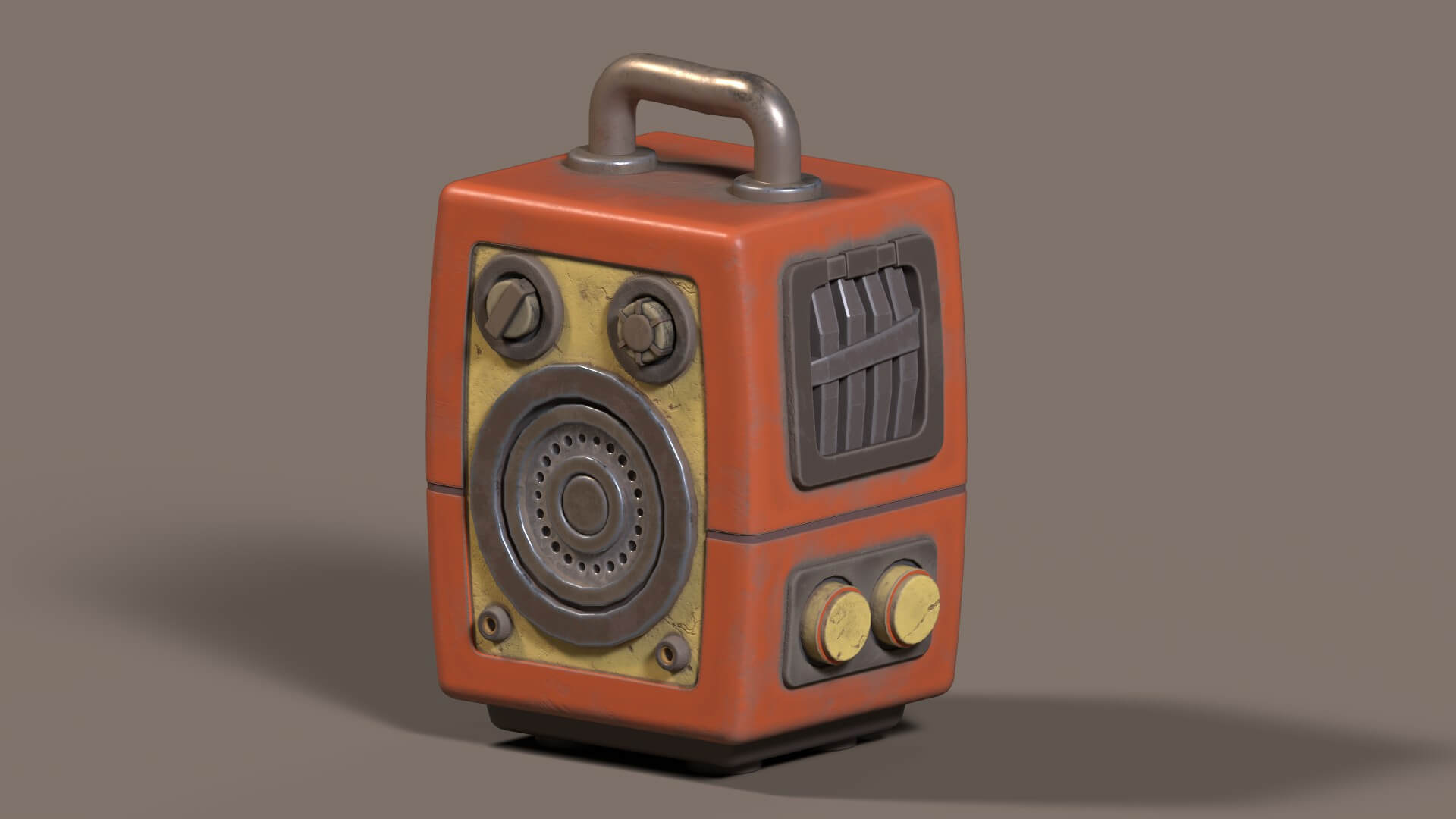 Cartoony Creepy Radio - 3D Model by Art_Teeves