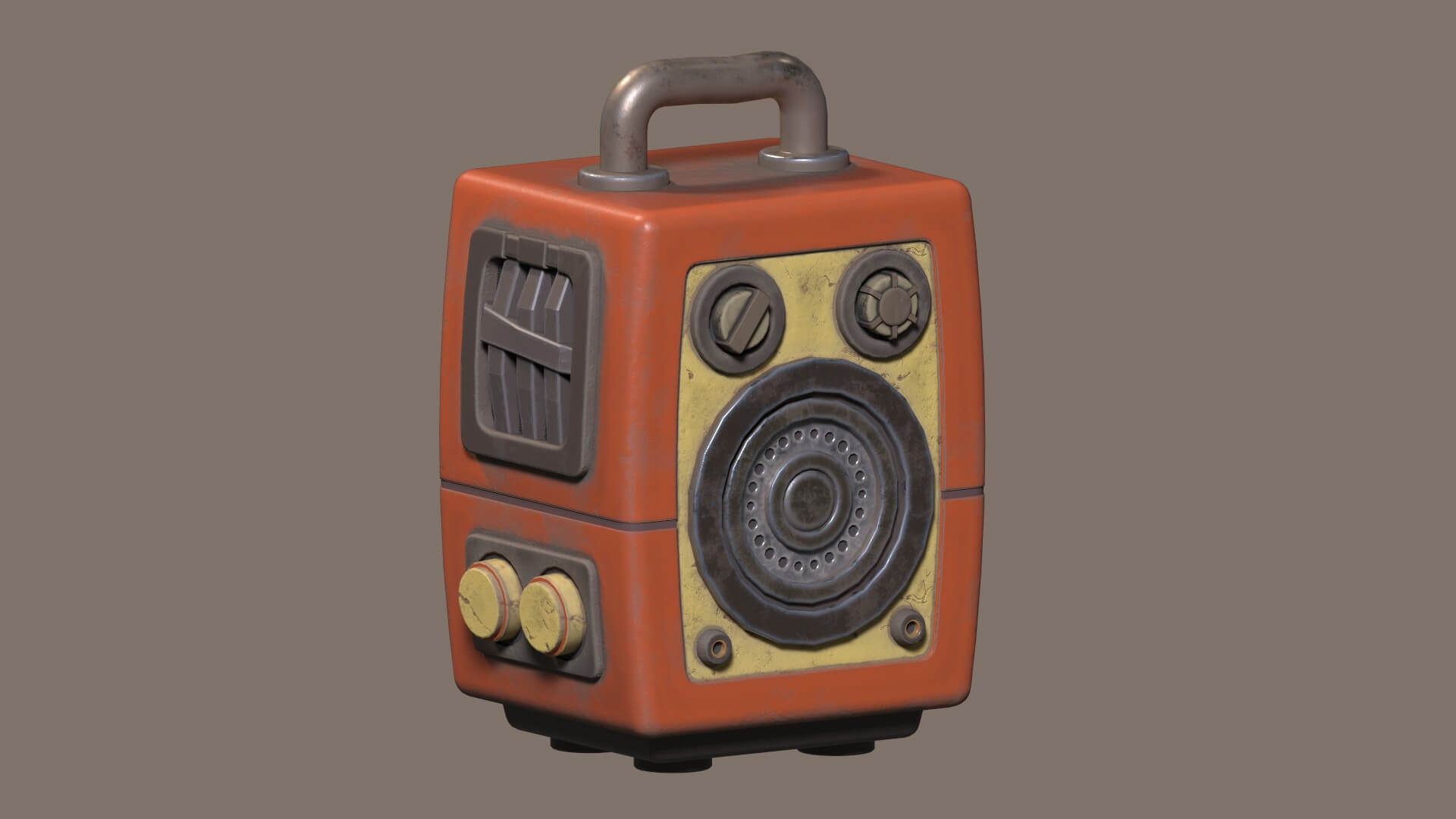 Cartoony Creepy Radio - 3D Model by Art_Teeves