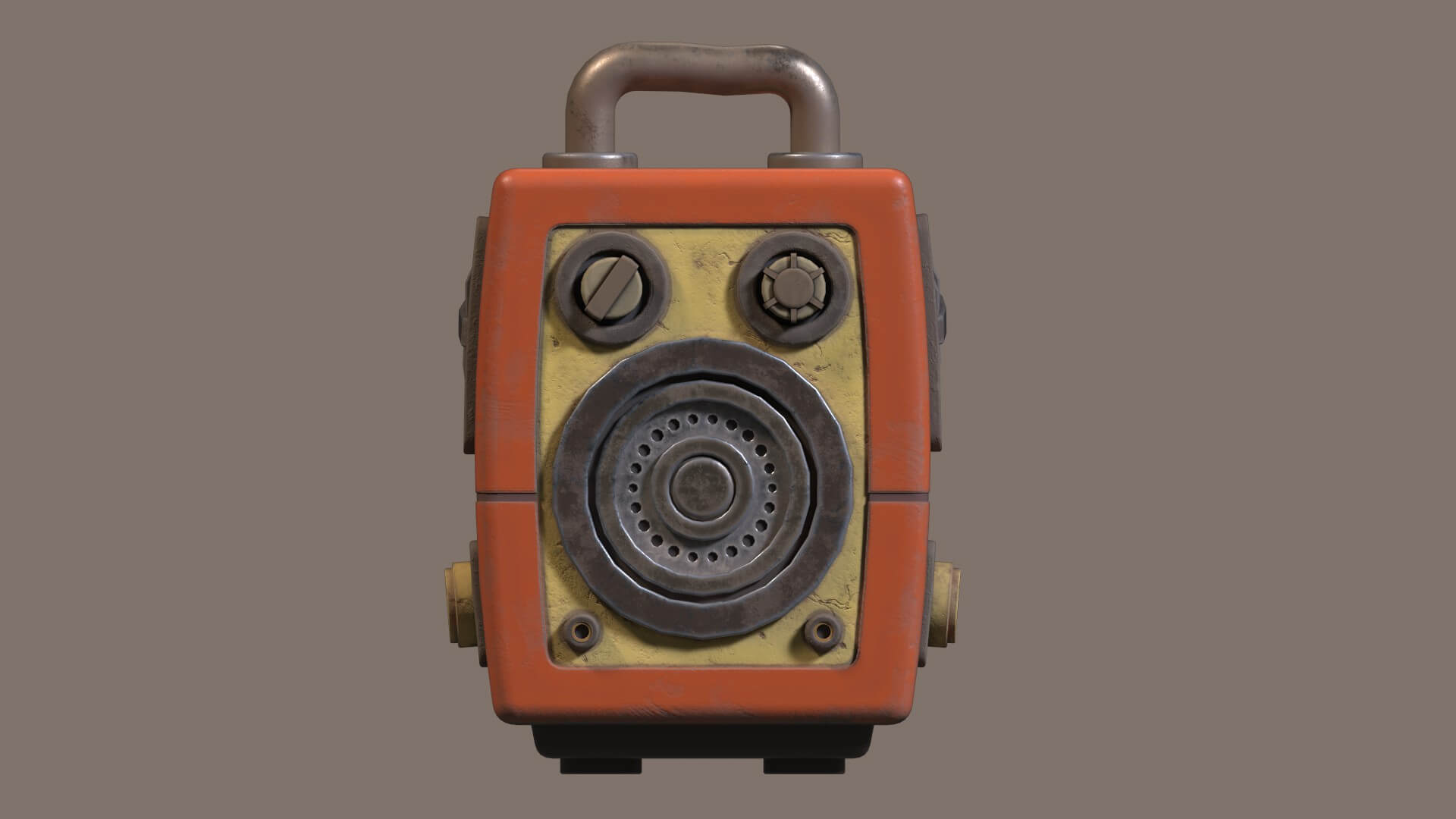 Cartoony Creepy Radio - 3D Model by Art_Teeves
