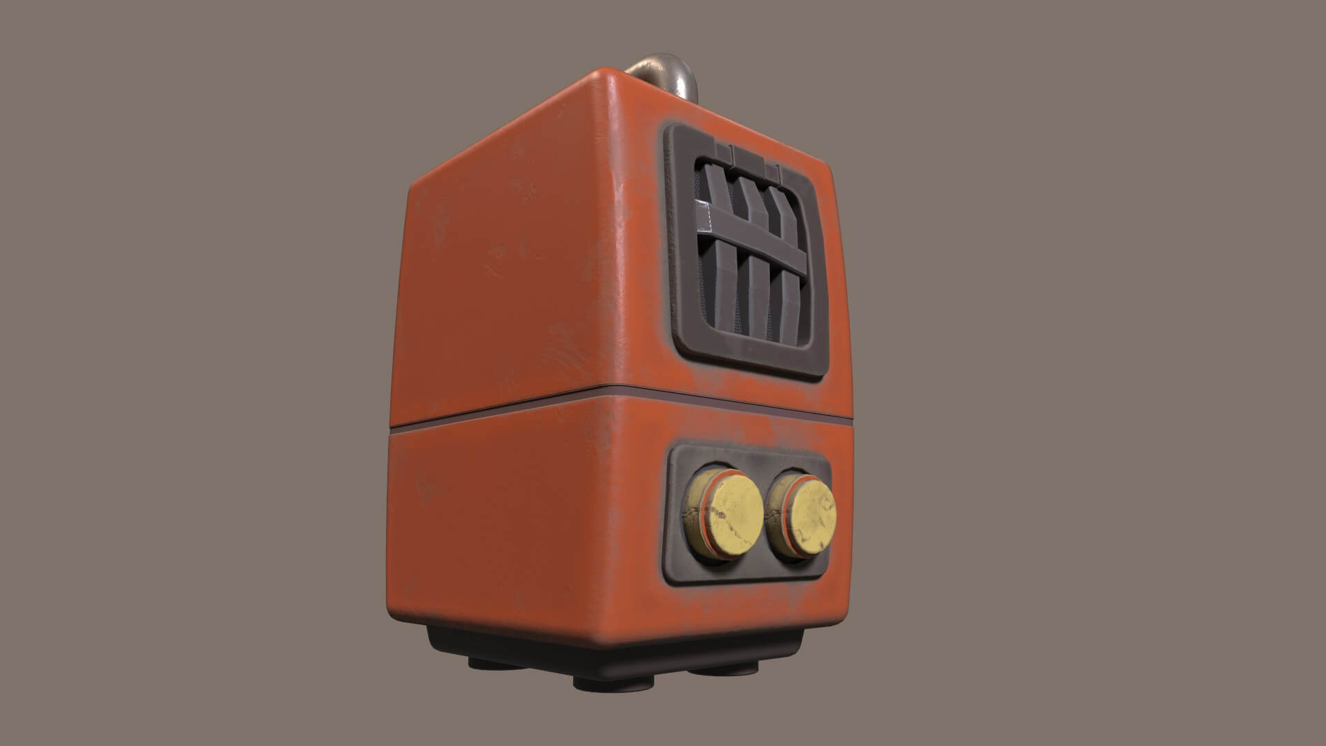 Cartoony Creepy Radio - 3D Model by Art_Teeves