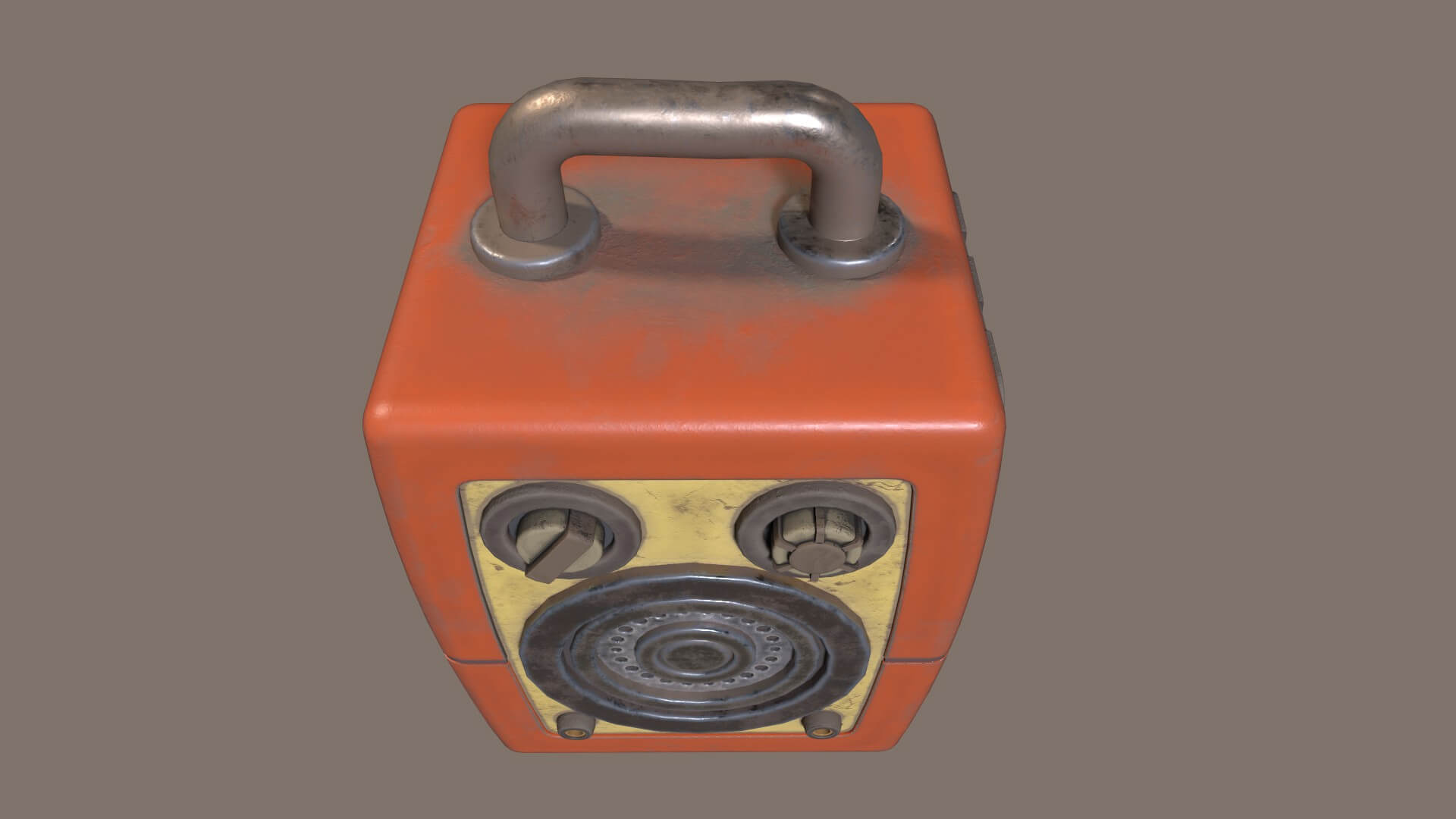 Cartoony Creepy Radio - 3D Model by Art_Teeves