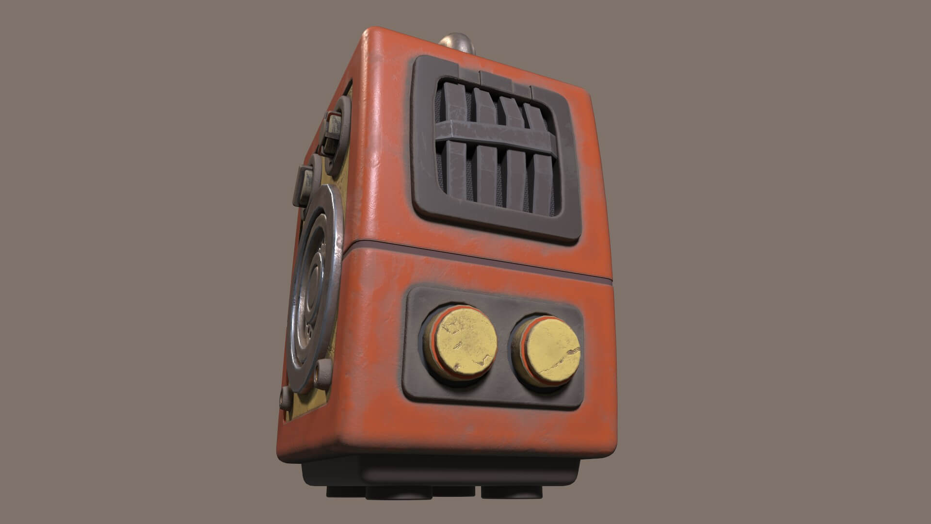 Cartoony Creepy Radio - 3D Model by Art_Teeves