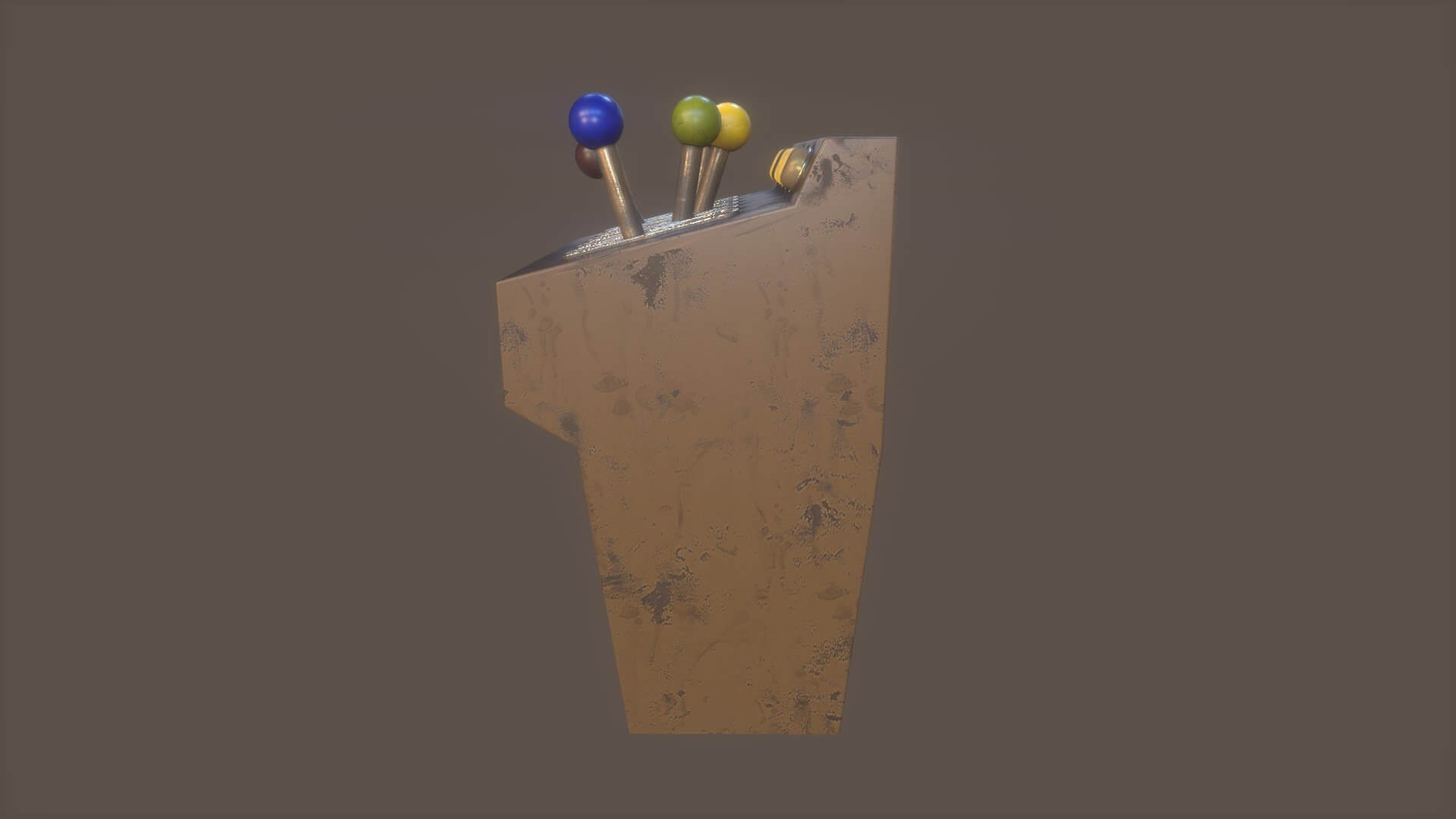 Cartoony Stylized Lever Console - 3D Model by Art_Teeves