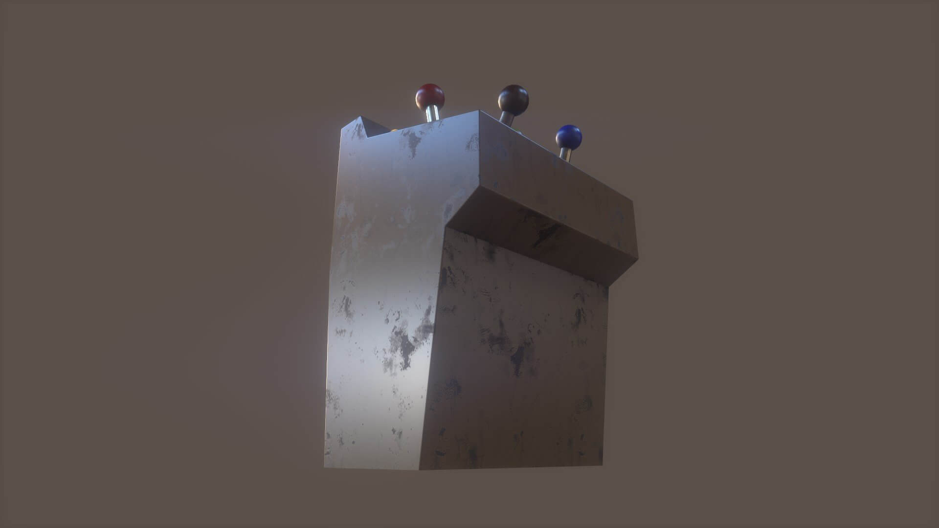 Cartoony Stylized Lever Console - 3D Model by Art_Teeves