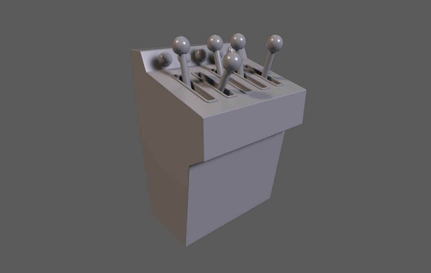 Cartoony Stylized Lever Console - 3D Model by Art_Teeves