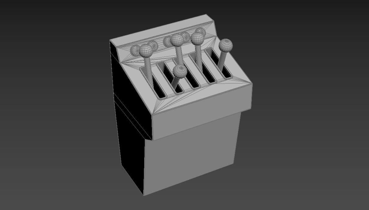 Cartoony Stylized Lever Console - 3D Model by Art_Teeves