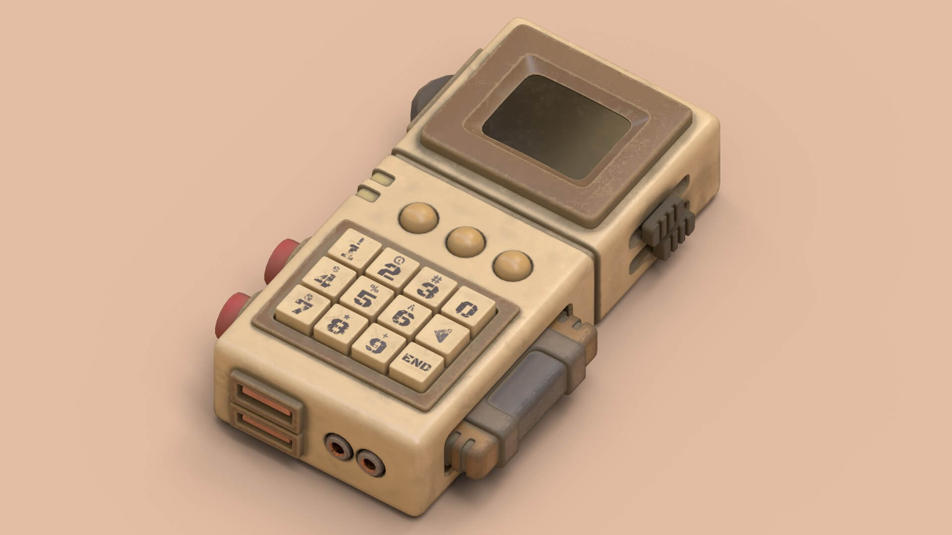 Cassettefuturism Handheld Device - 3D Model by Art_Teeves